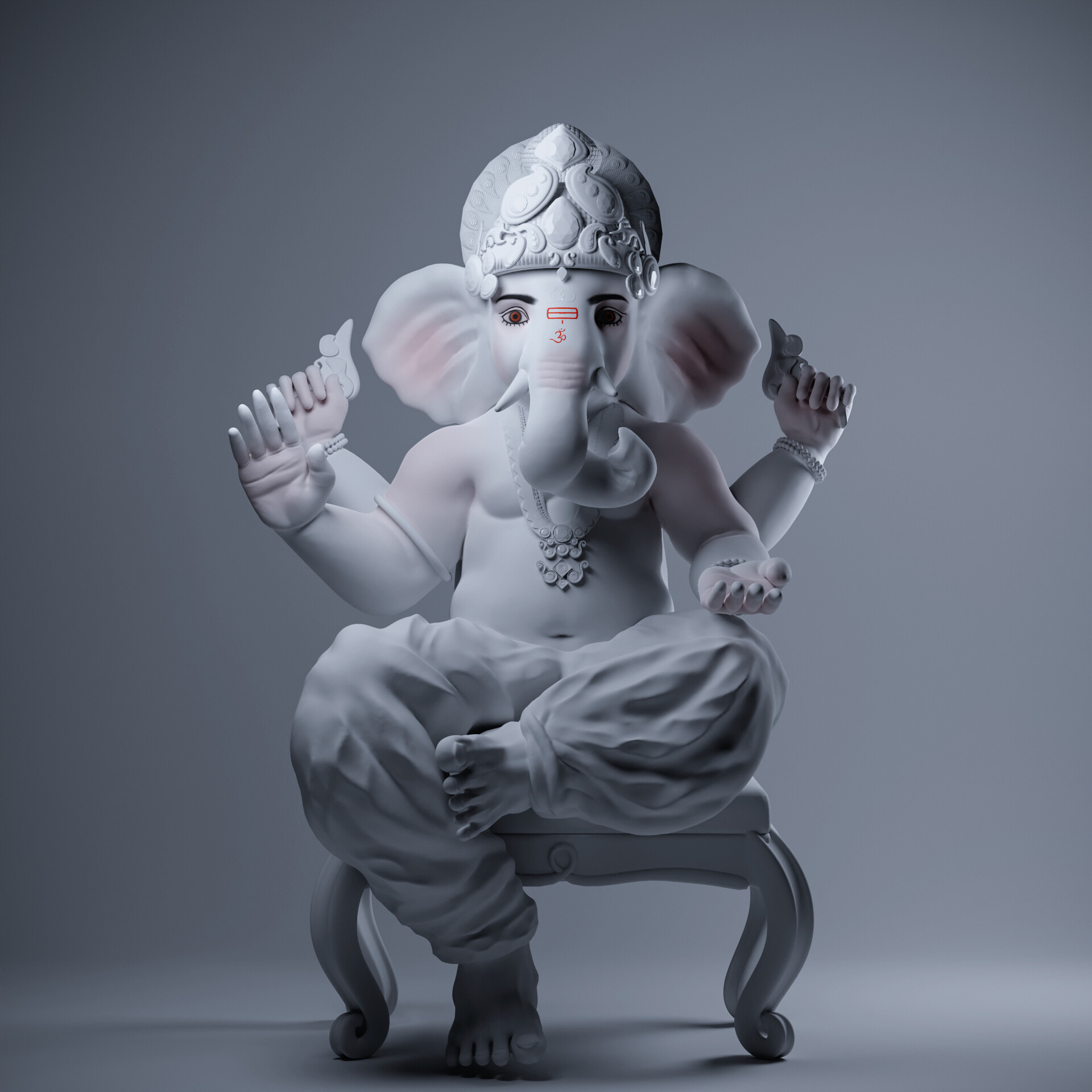 ArtStation - Lord Ganesh 3d Sculpt