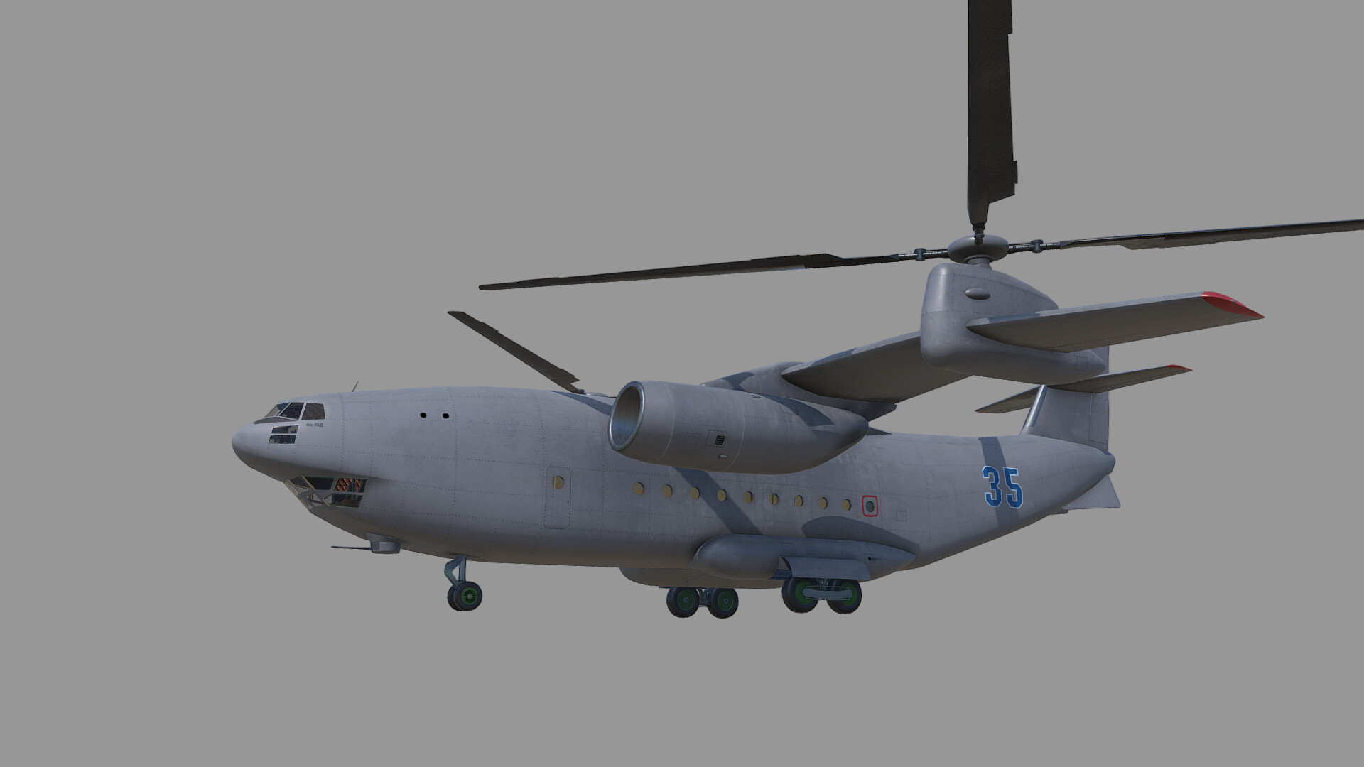 Tim Samedov - Kamov Ka-35 concept helicopter 3D model