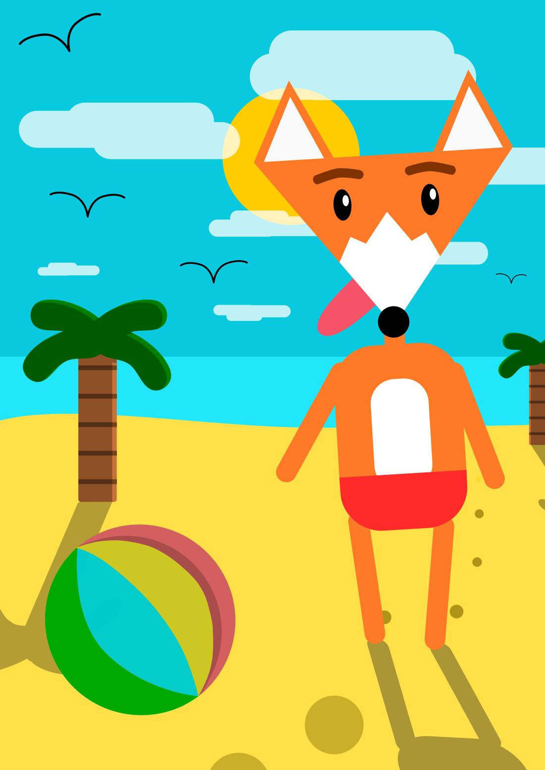 ArtStation - Beach Fox