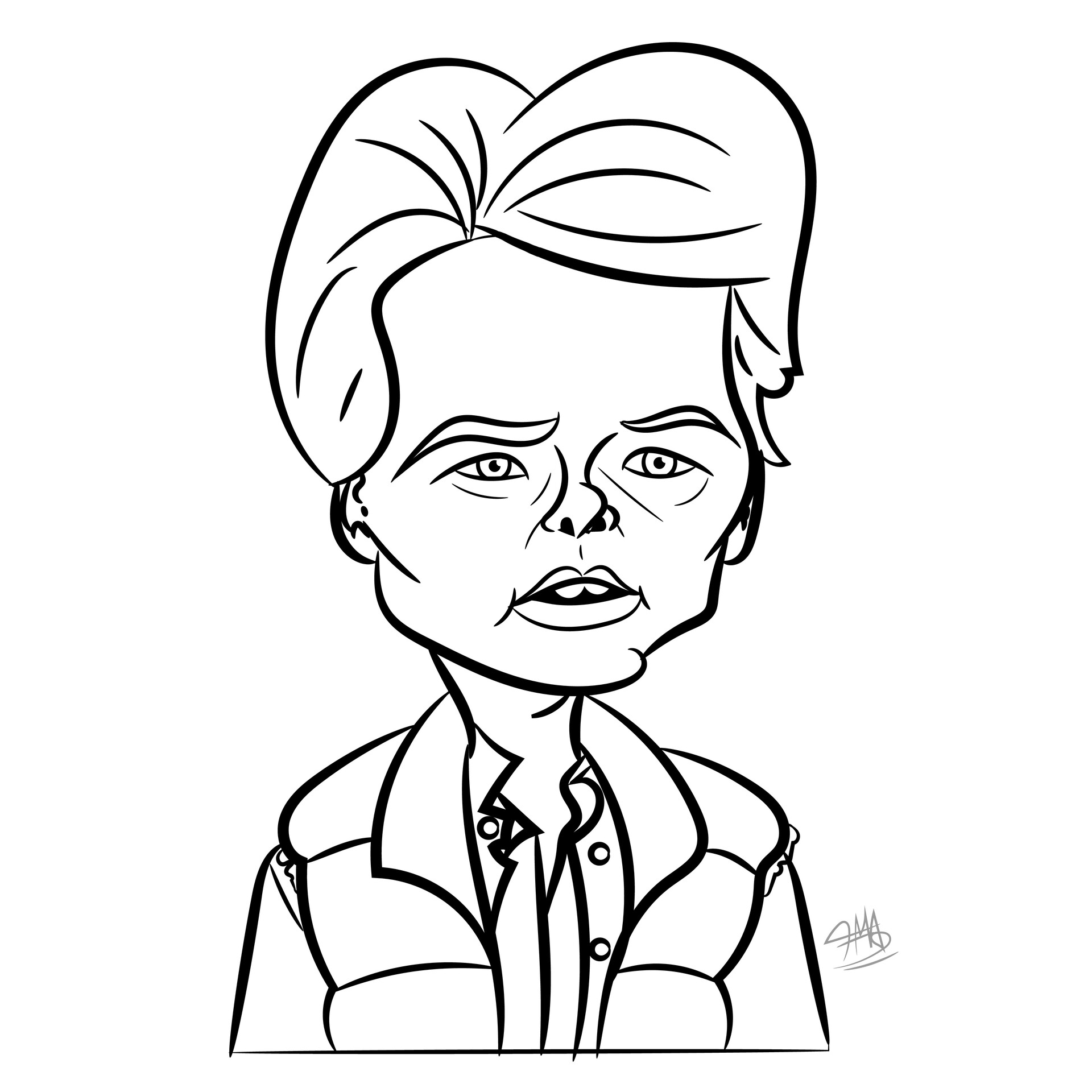 how to draw michael j fox