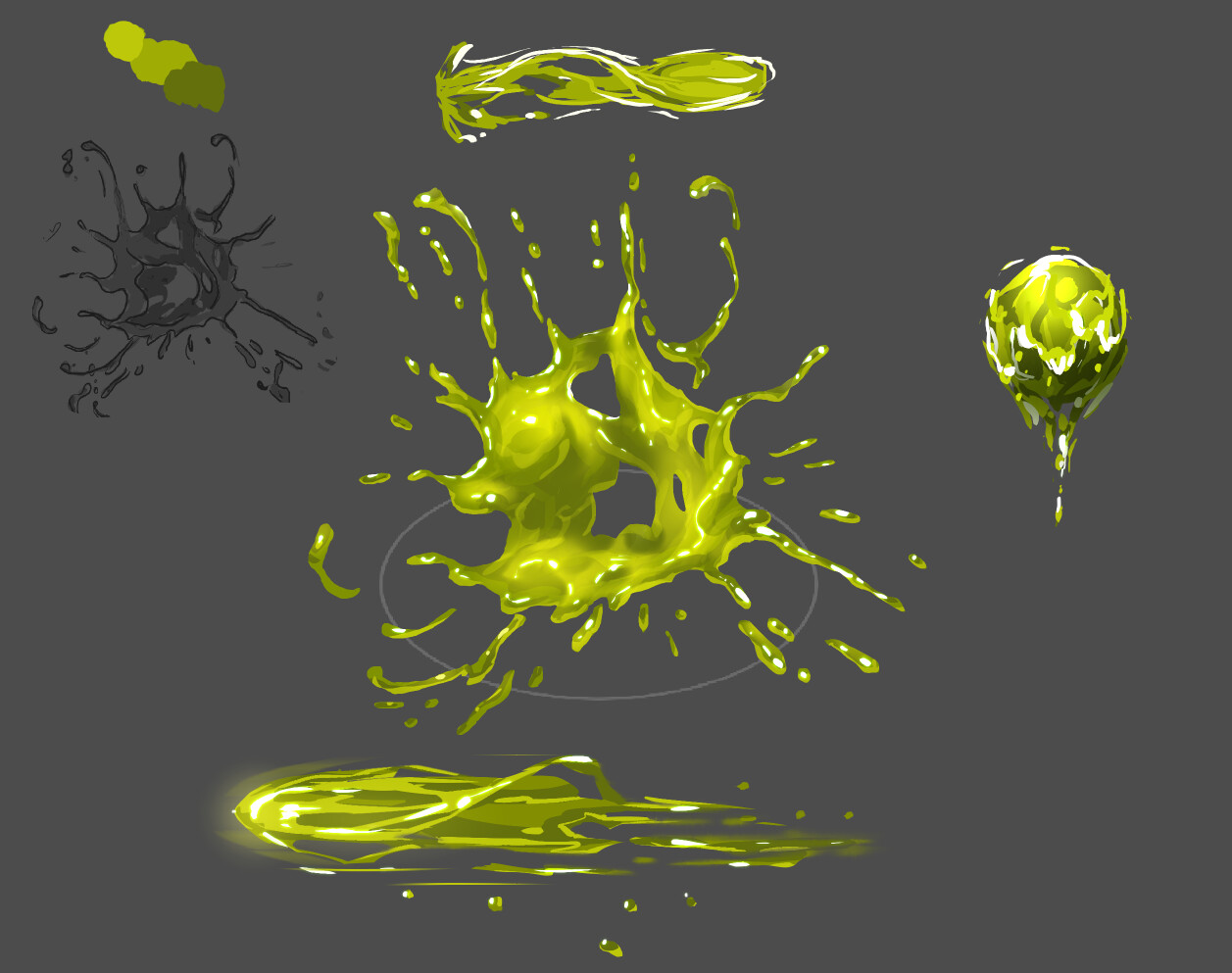 ArtStation - VFX concepts and sketches: Liquids