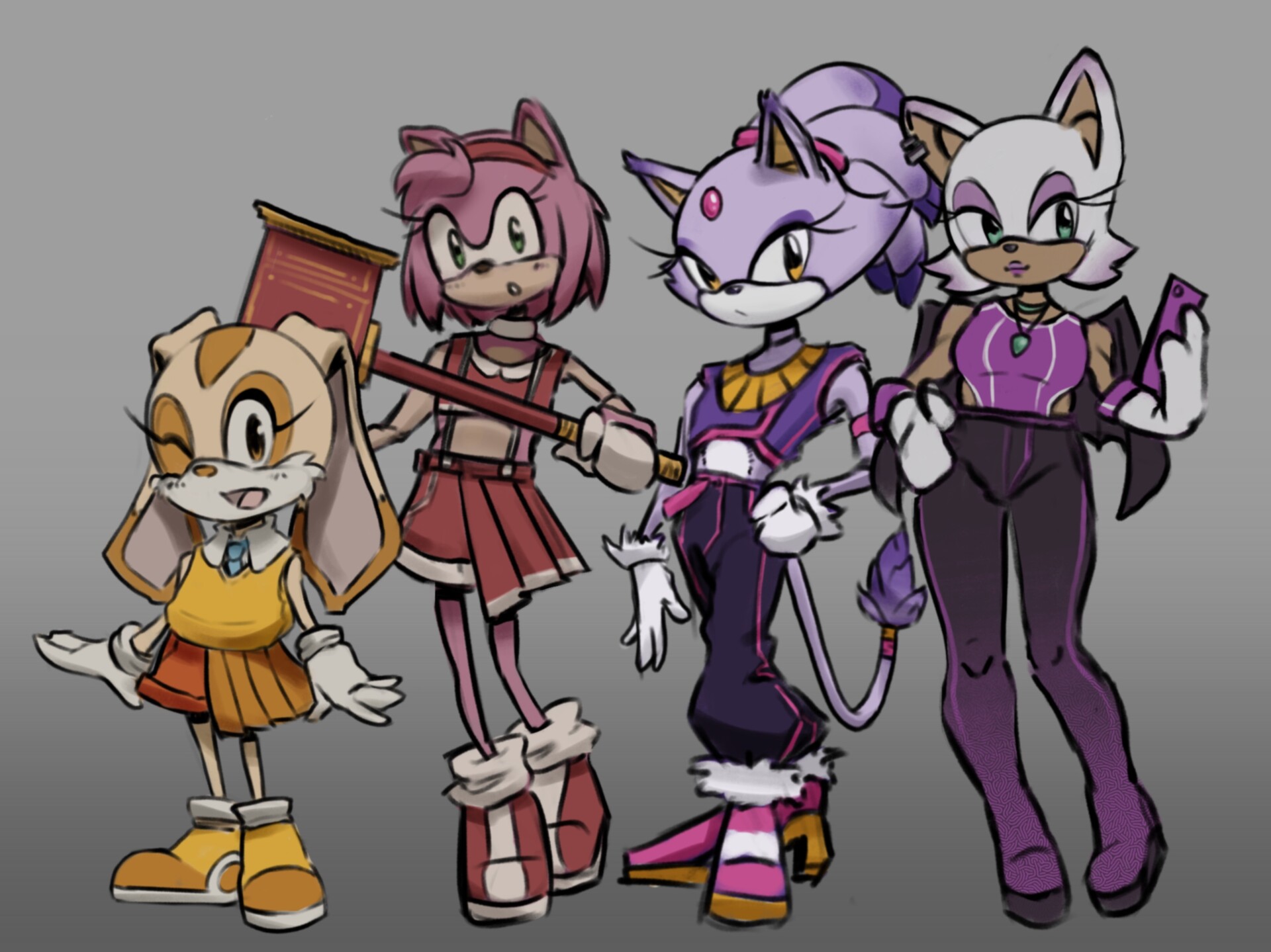 Sonic And Blaze And Amy
