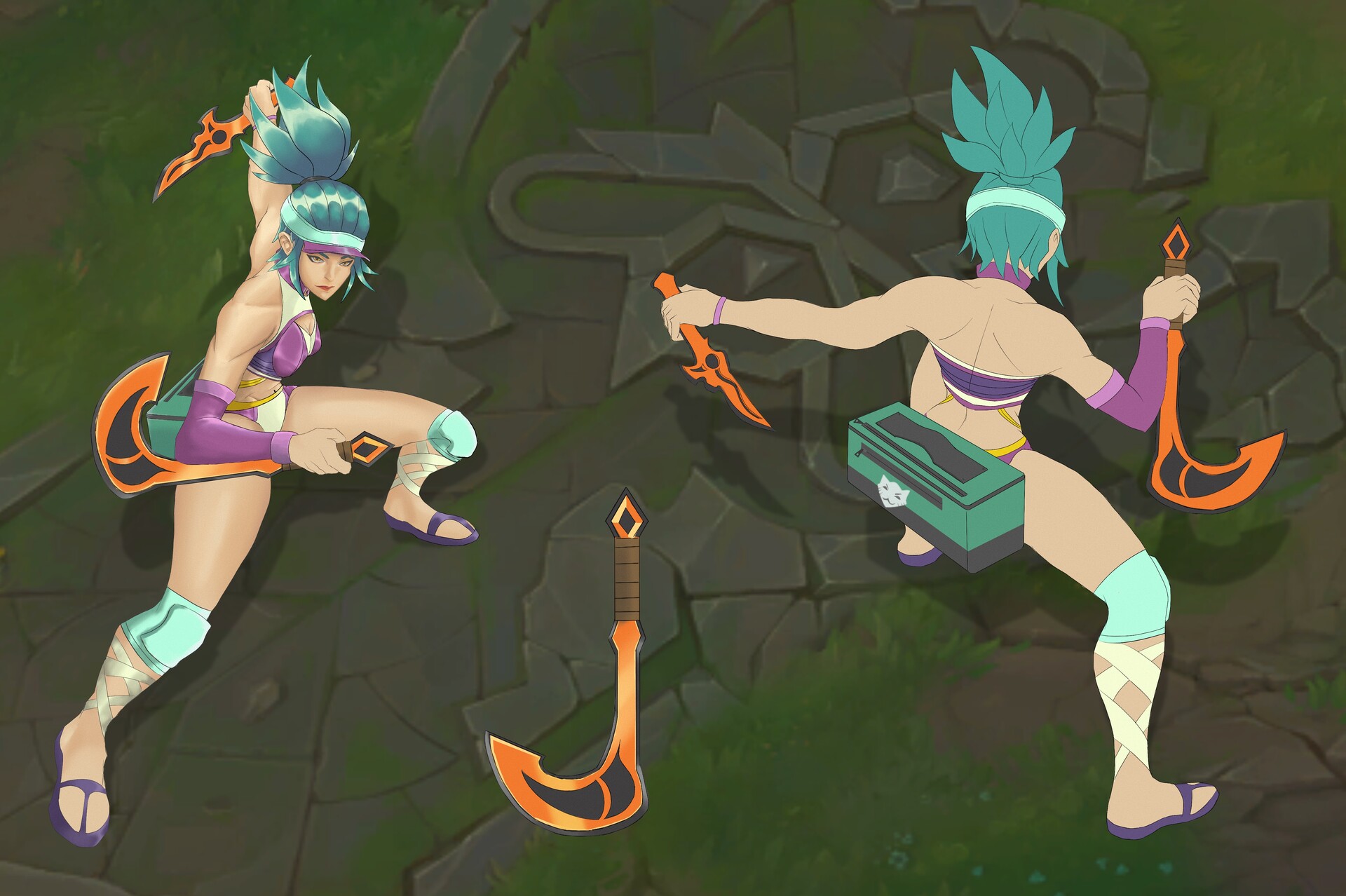 pool party akali