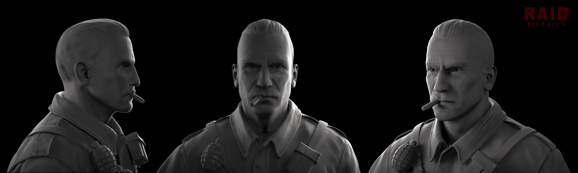 ArtStation - Rivet- player character in Raid WW2 game first ...