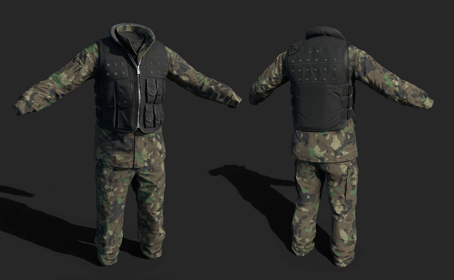 ArtStation - Serious Sam 4 NPC character assets