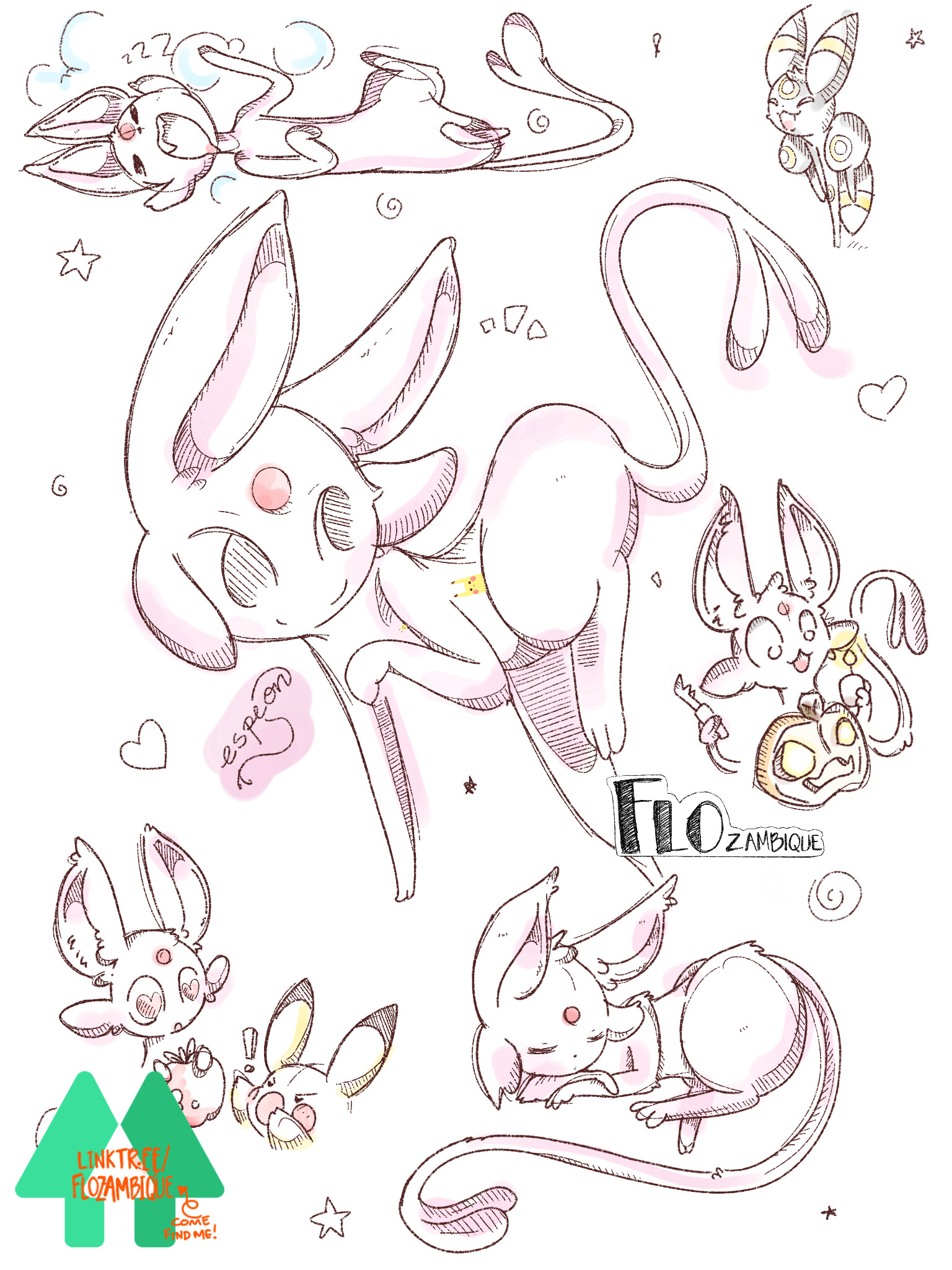 pokemon espeon coloring pages
