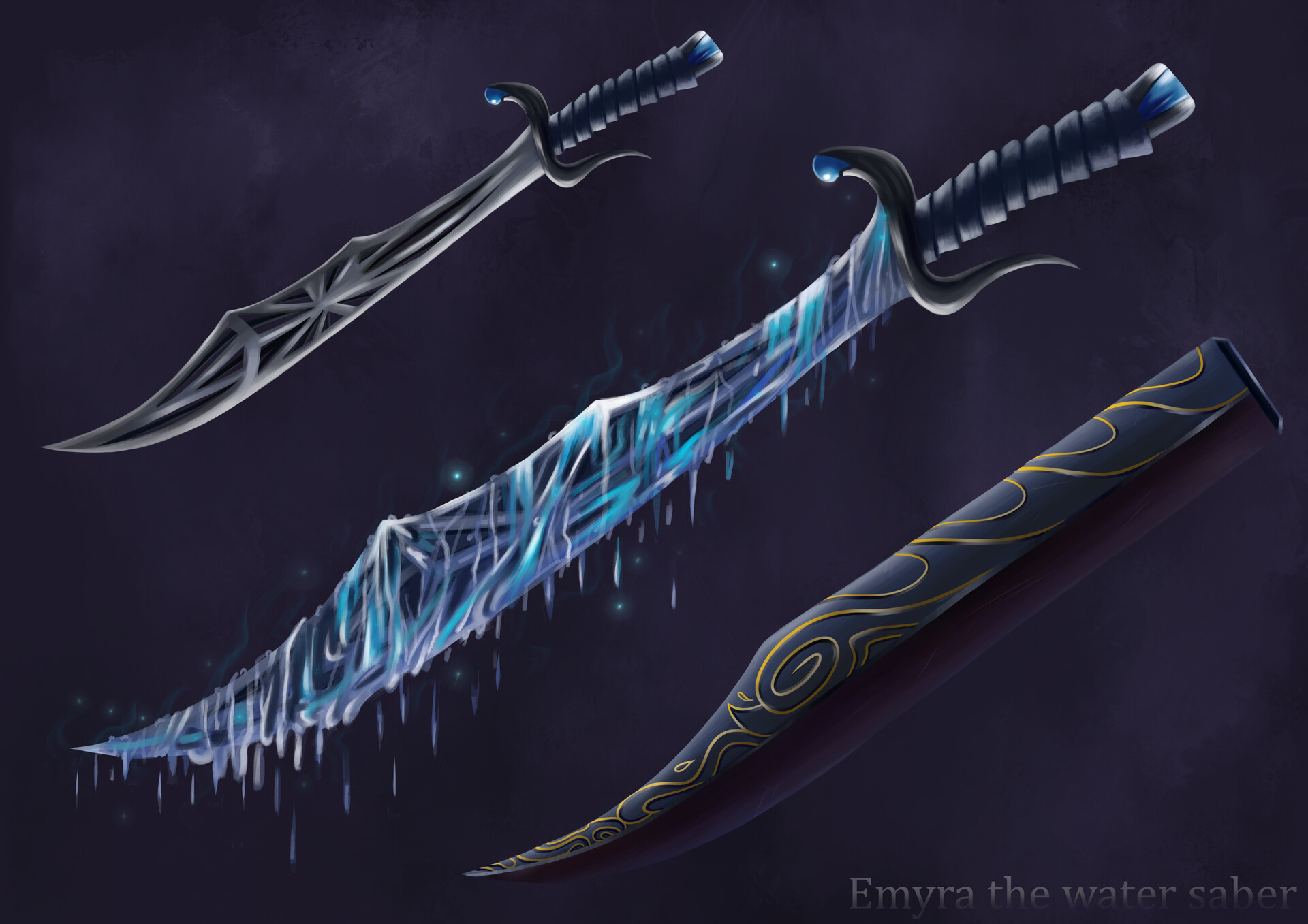 ArtStation - Emyra the water saber