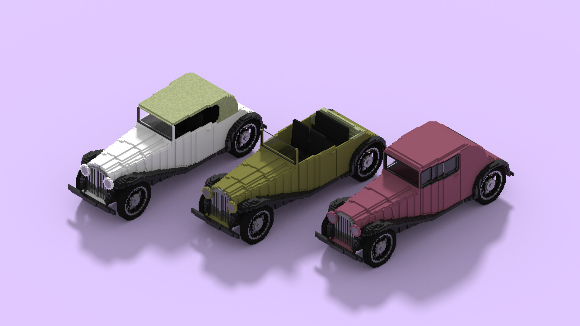ArtStation - Voxel Cars