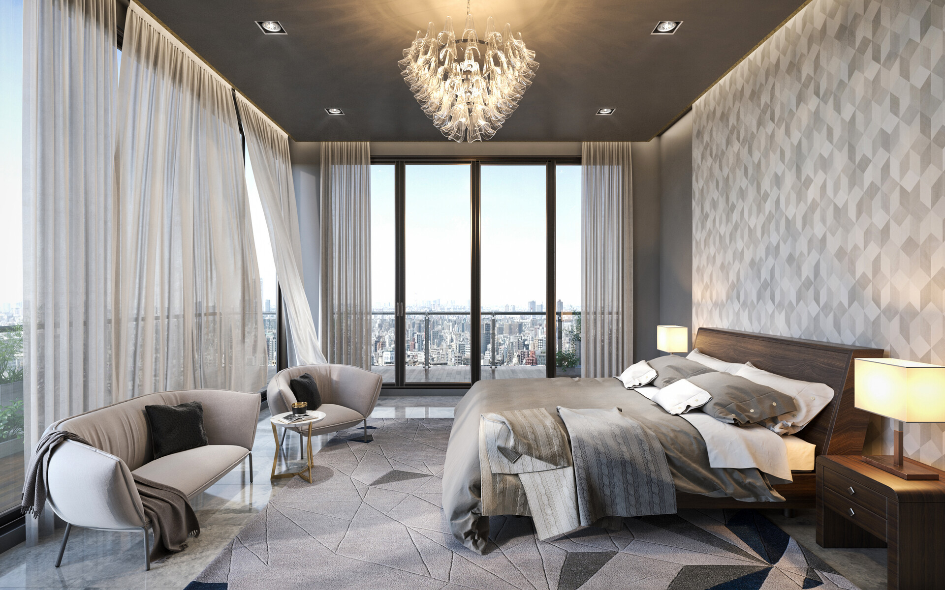 ArtStation - Modern Bedroom Design