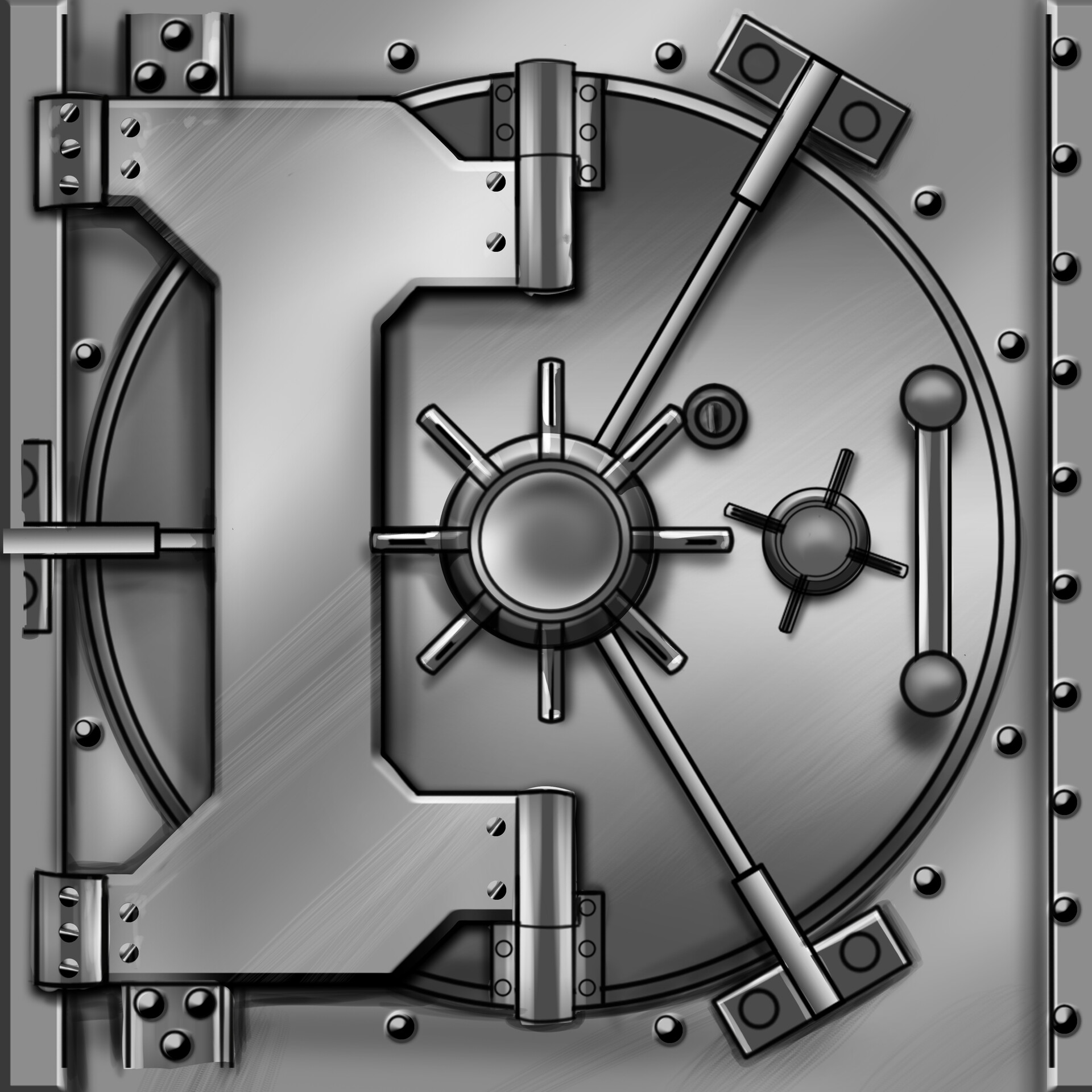 ArtStation - Stylized Metal Texture