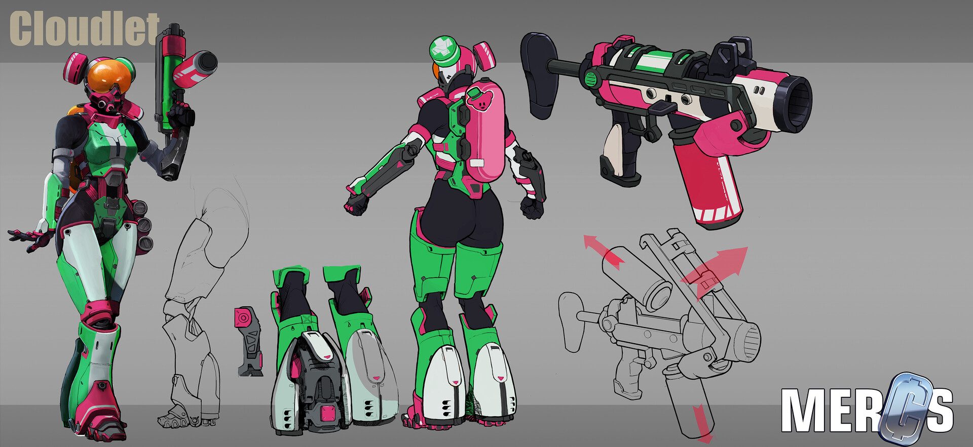 ArtStation - Mercs. Cloudlet
