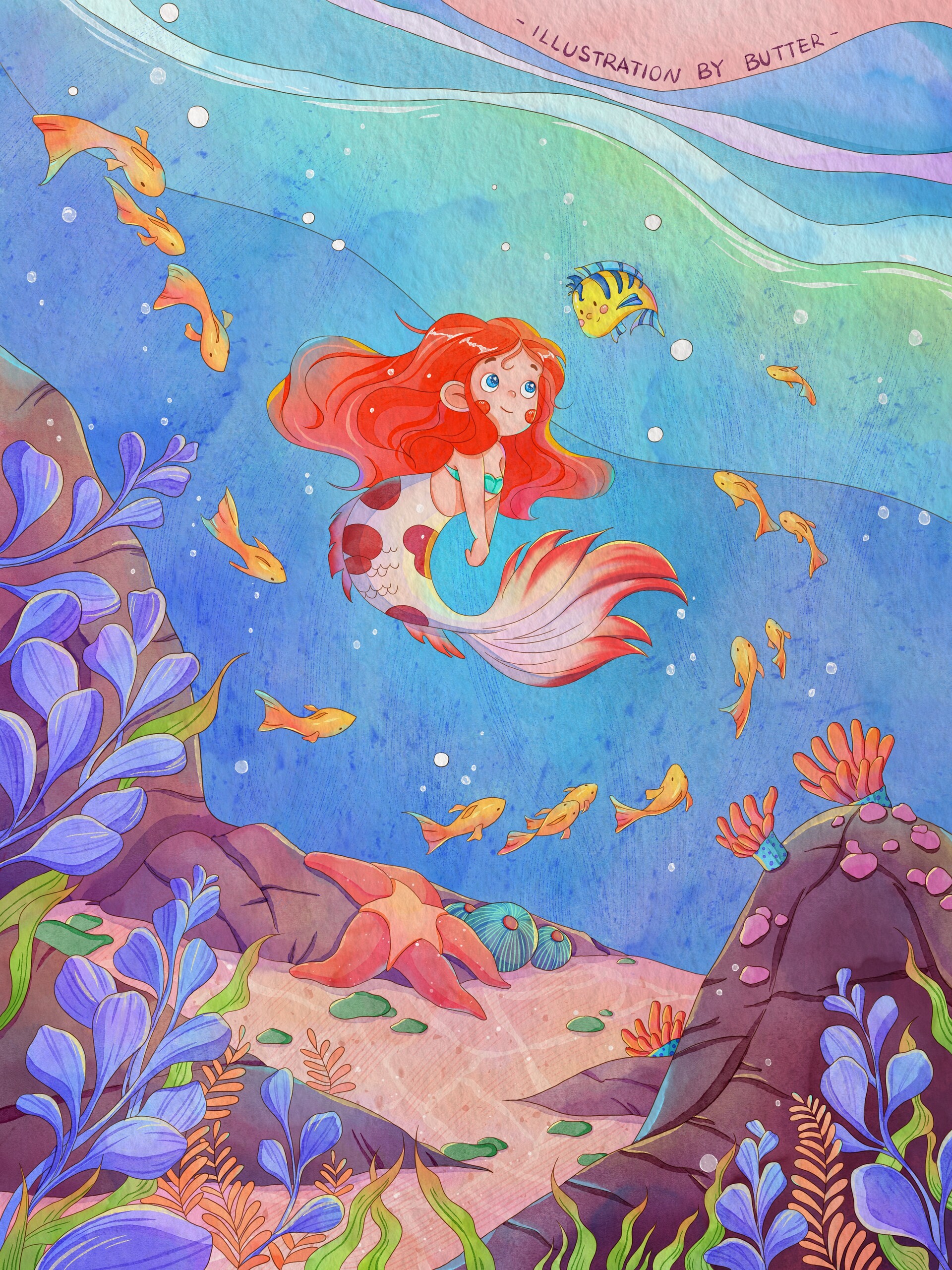 ArtStation - The little mermaid illustration