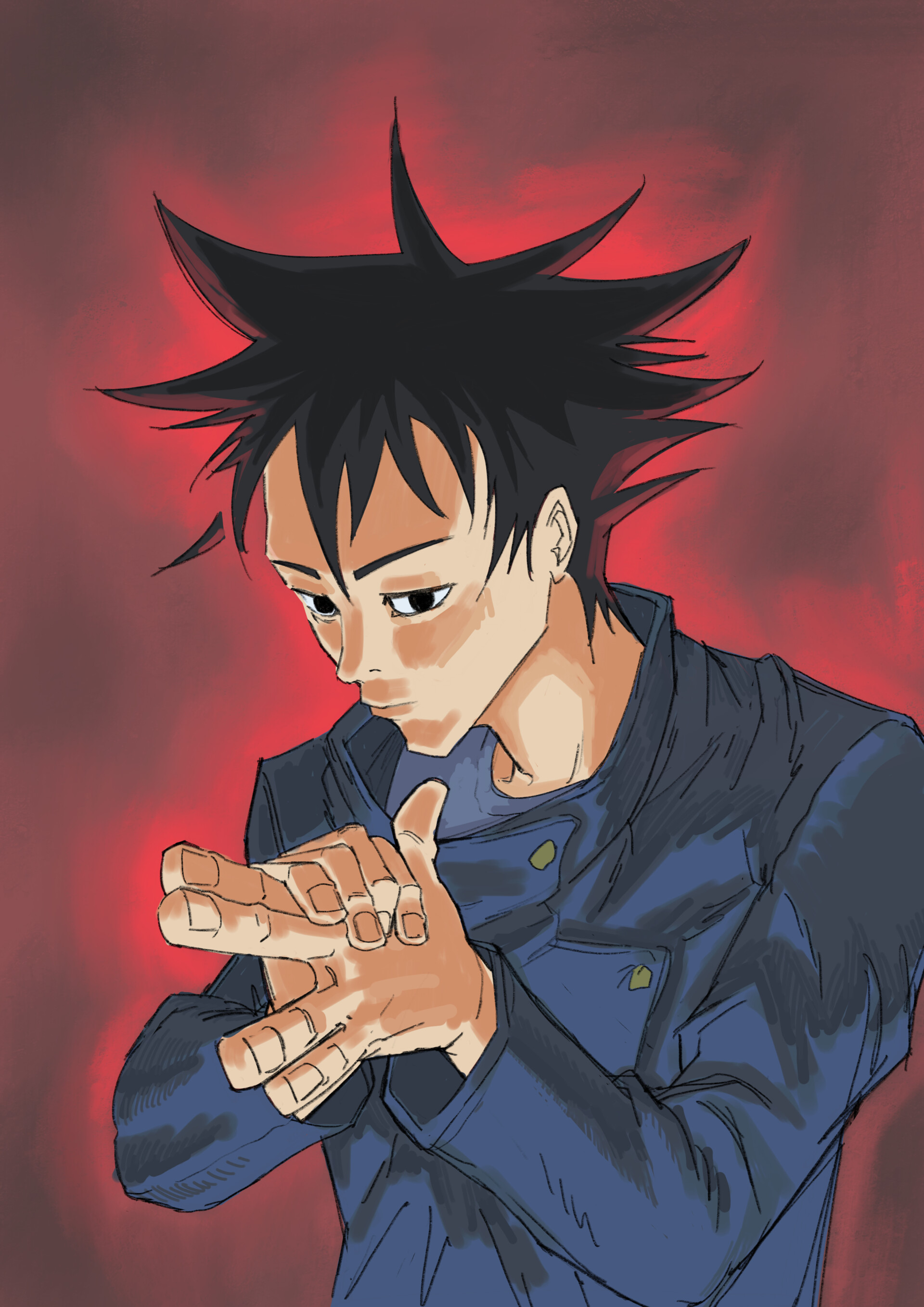 ArtStation - Jujutsu Kaisen Sketch: Megumi Fushiguro