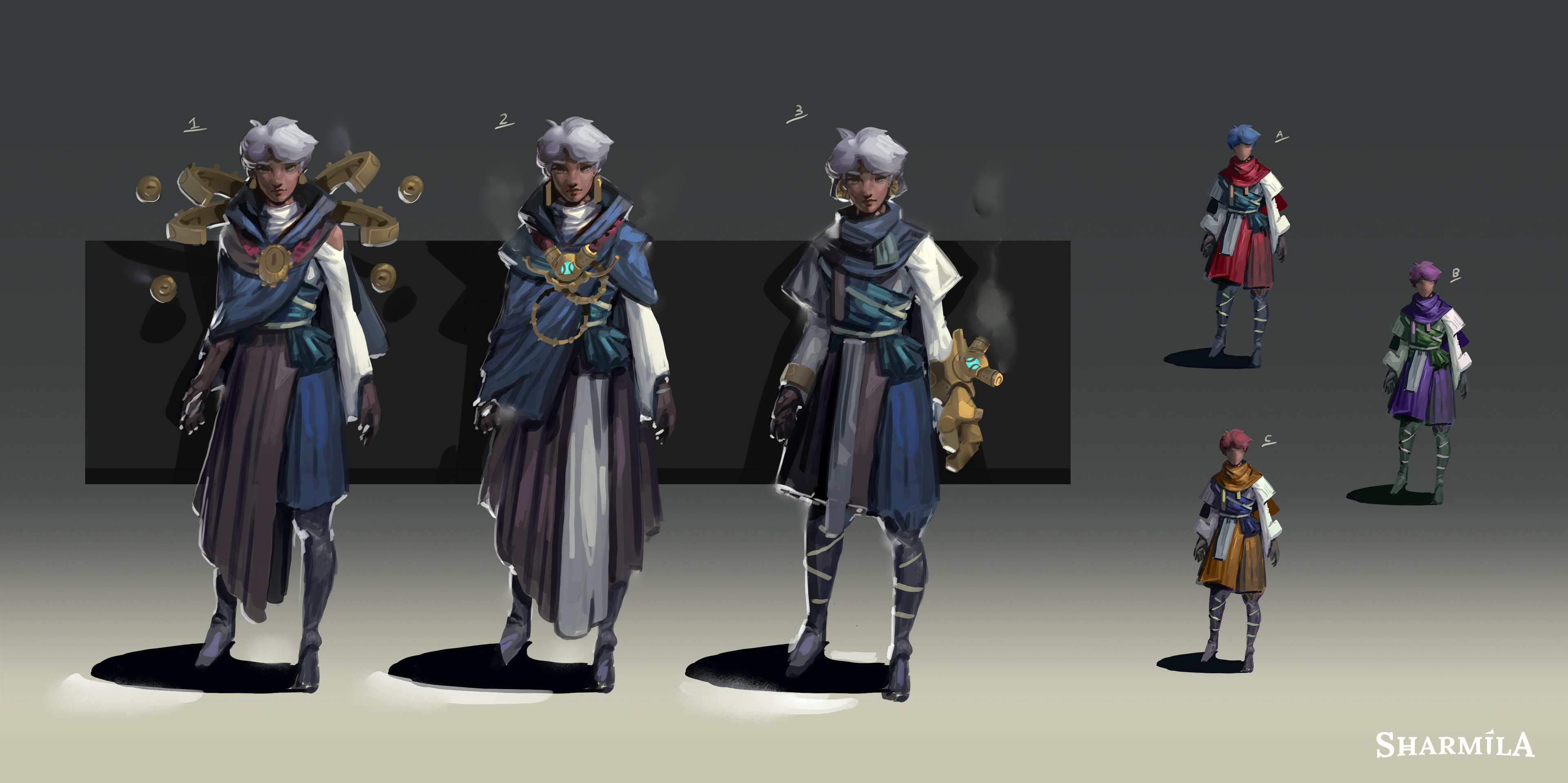 Hussein Nabeel - sharmila character concepts (Early development)