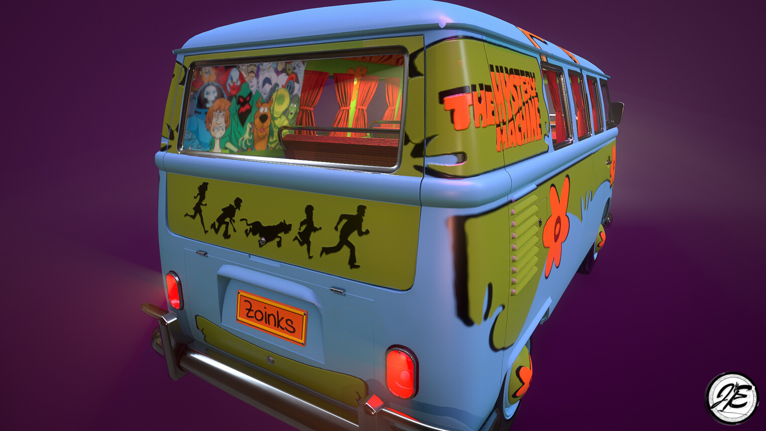 ArtStation Scooby-Doo Mystery Machine Volkswagen Bus, 47% OFF