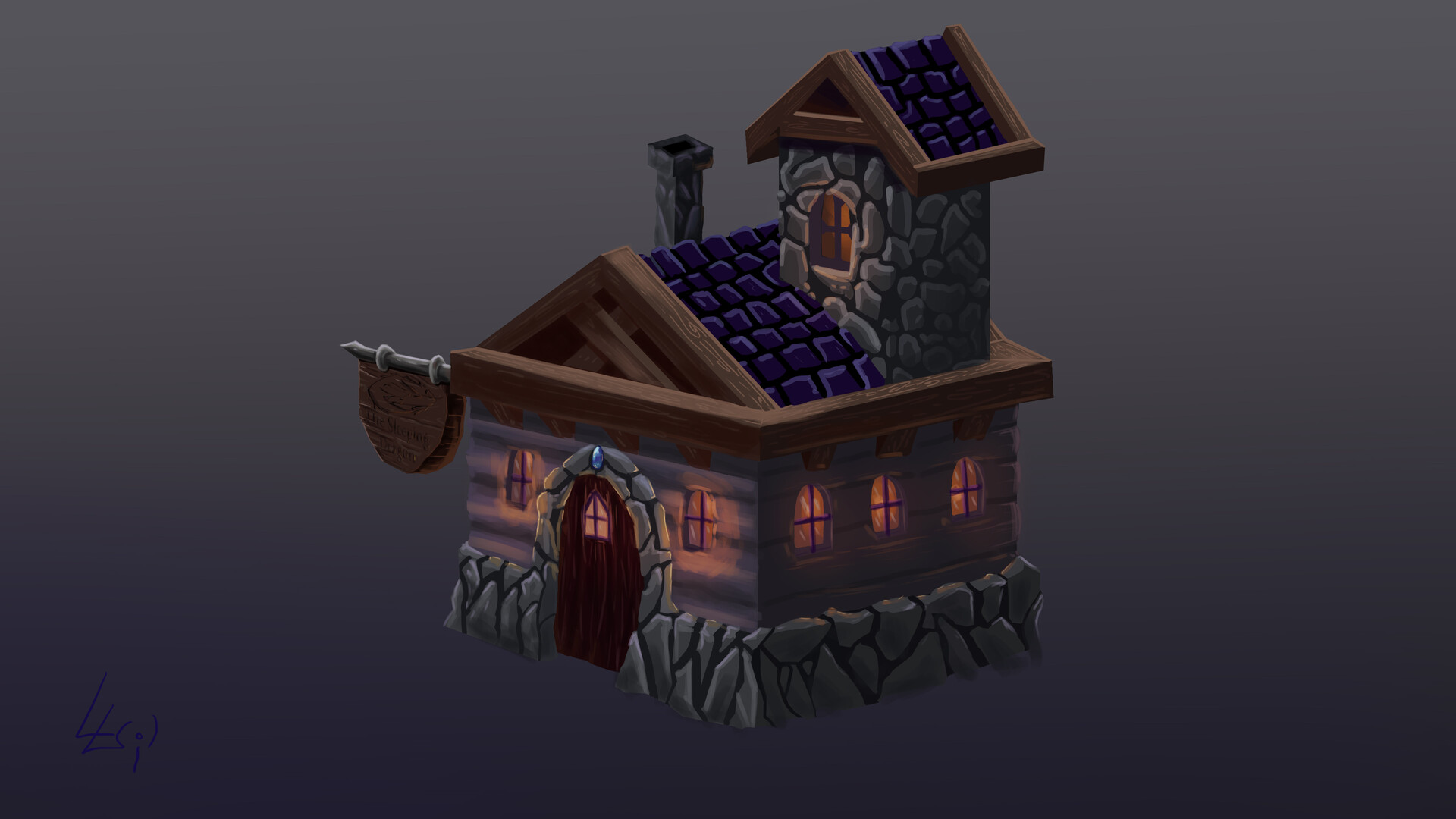 ArtStation - Sleeping Dragon Inn