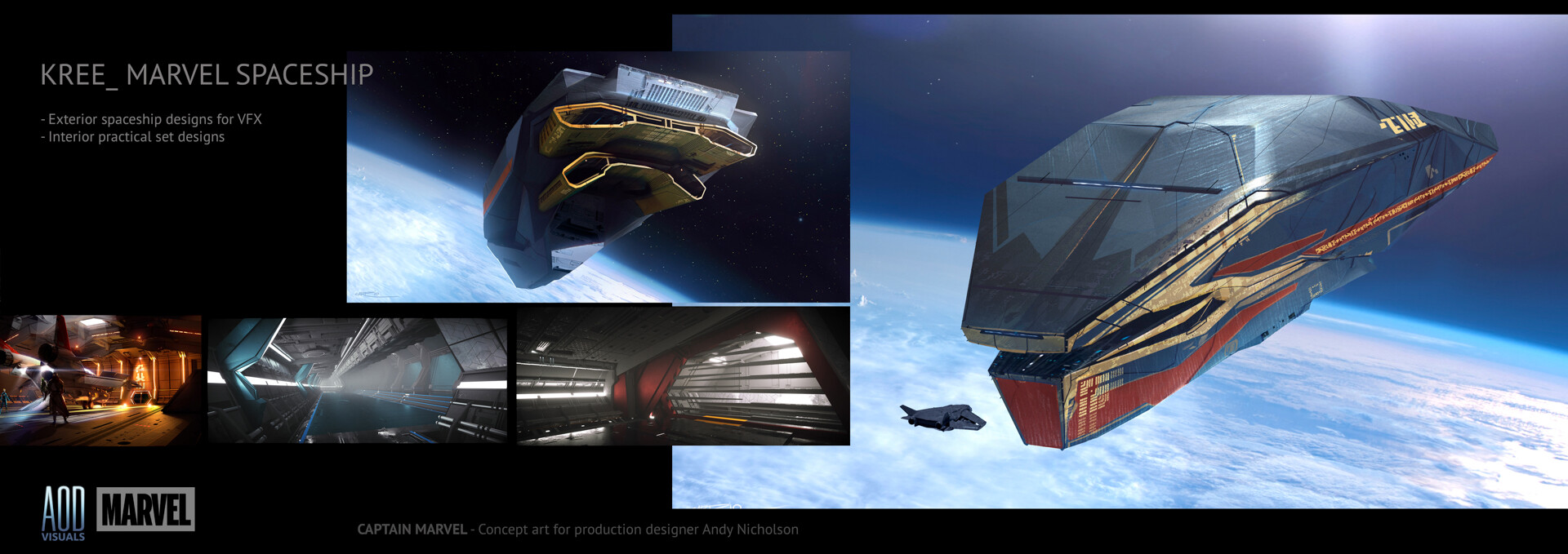 AOD Visuals - The Art of Direction - CAPTAIN MARVEL - Stories: Kree Fleet