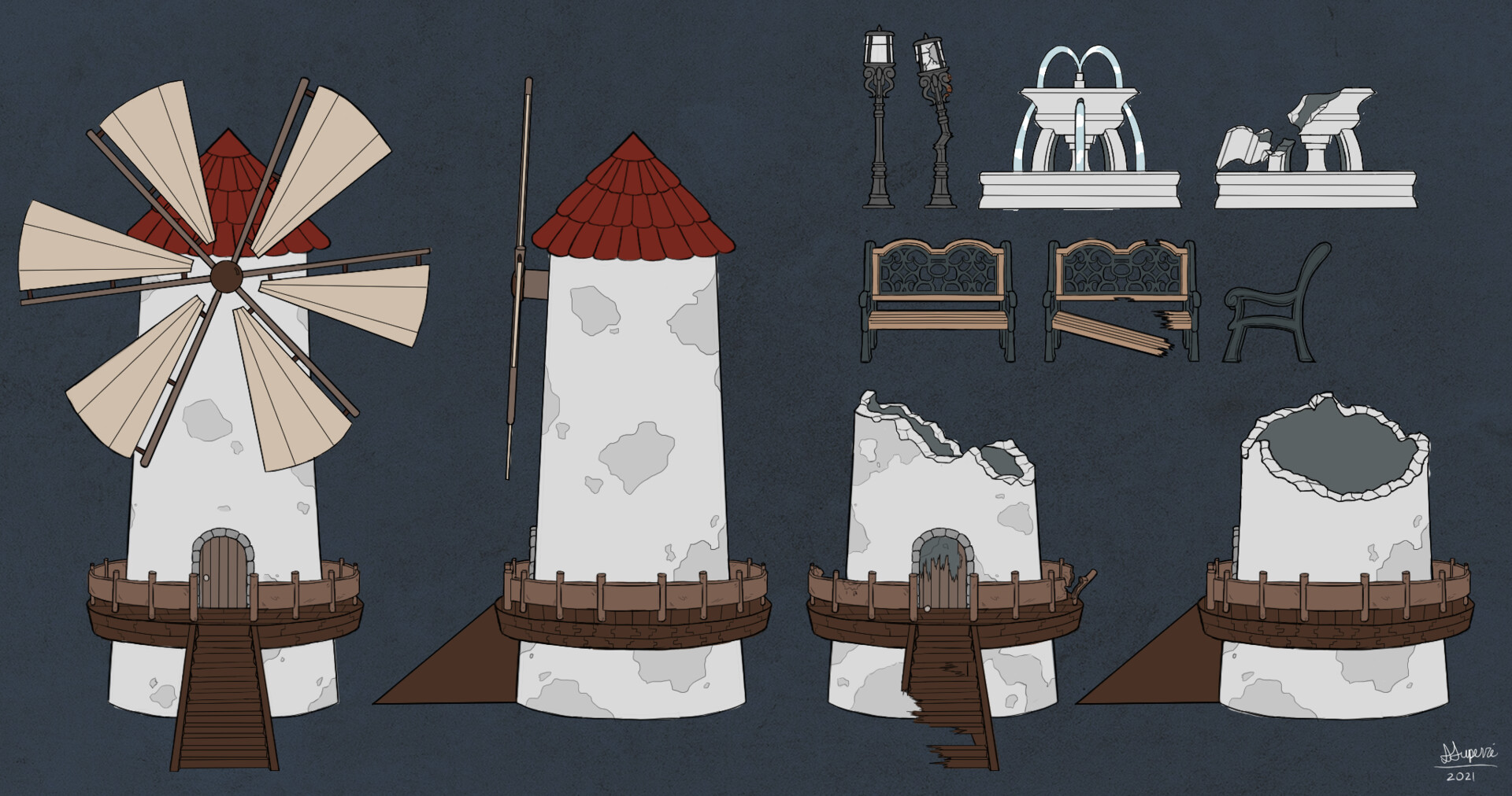 ArtStation - Windmill Concept and more