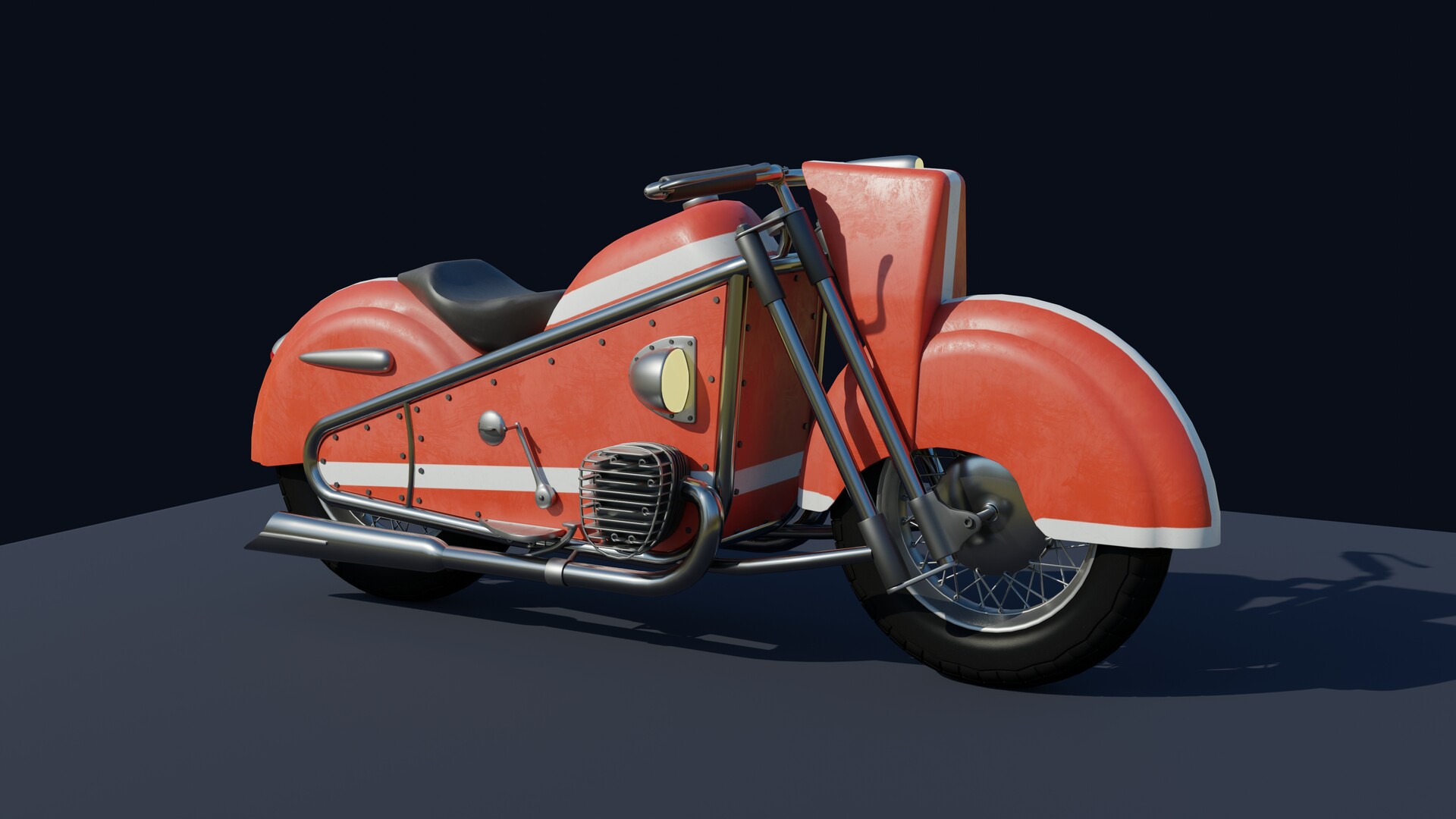 ArtStation - Retro futuristic motorcycle