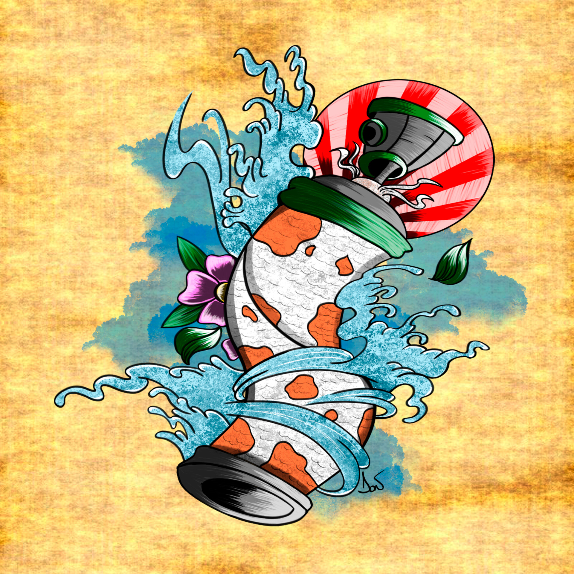 ArtStation - Carp Spraycan