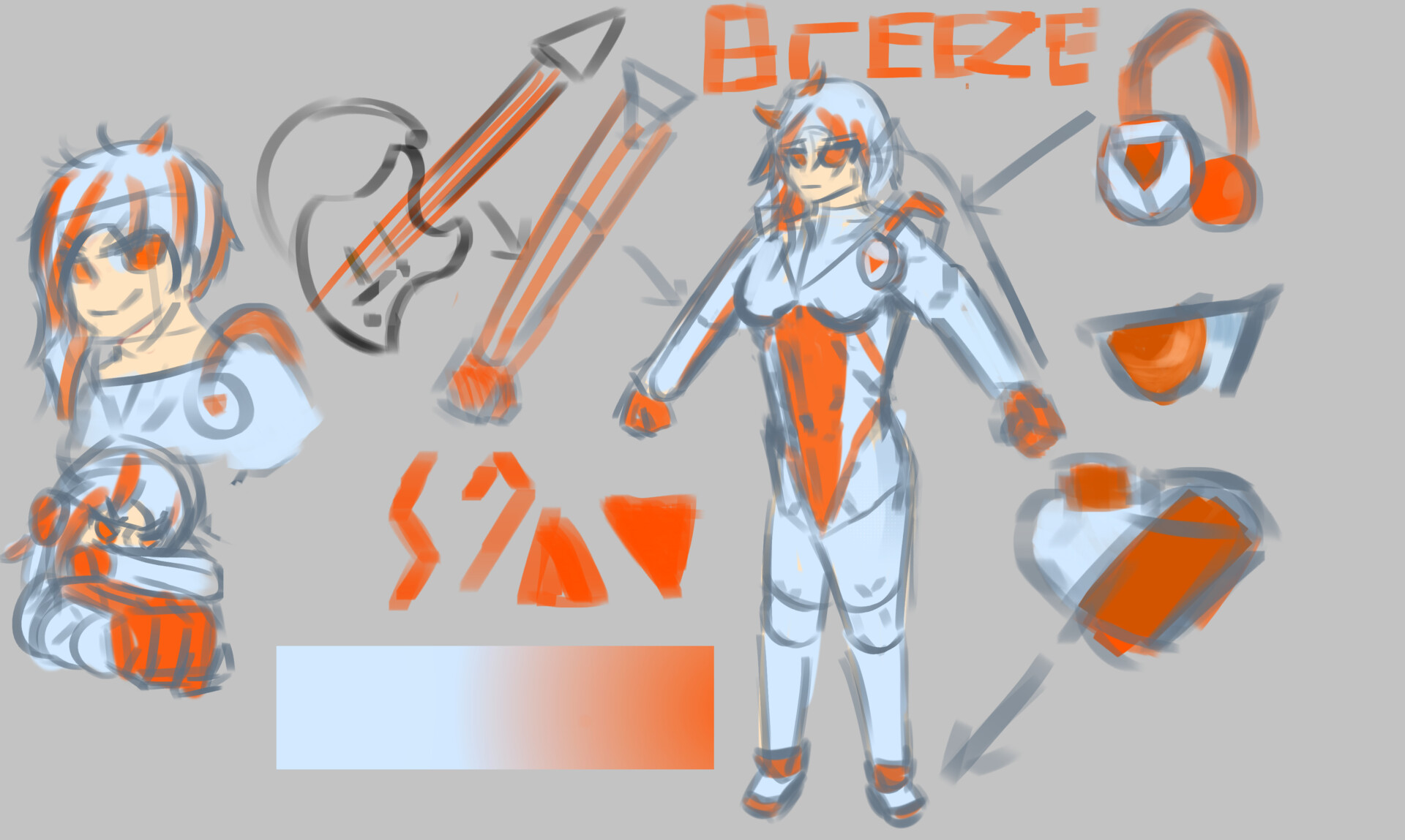 ArtStation - Breeze Character Design Sheet