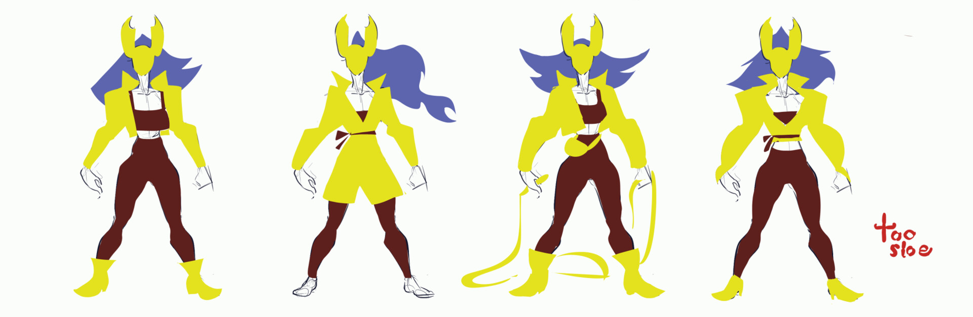 ArtStation - Yellow Oni Girl Character Concept