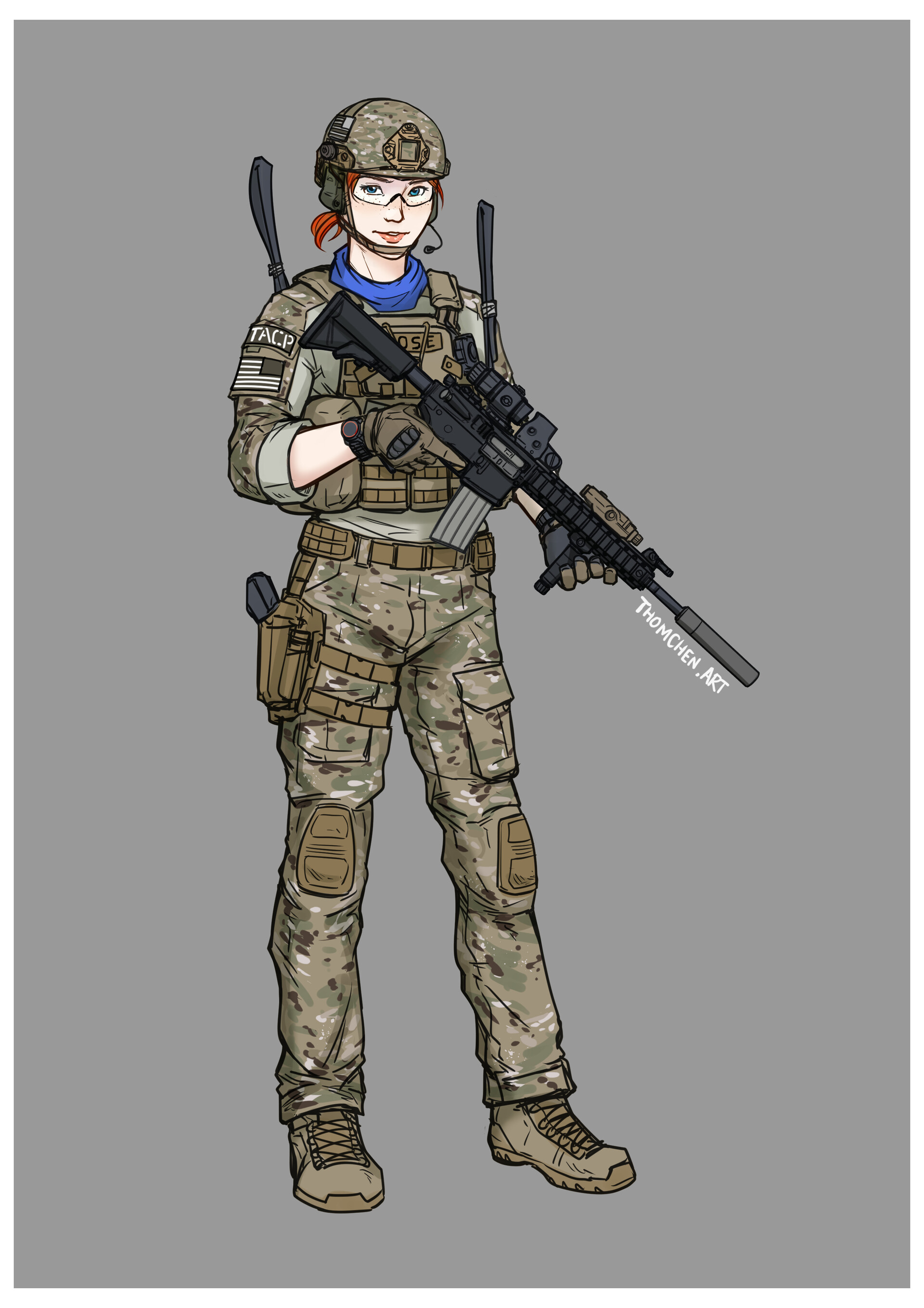 ArtStation - OC redraw - SSG Ellie Rose