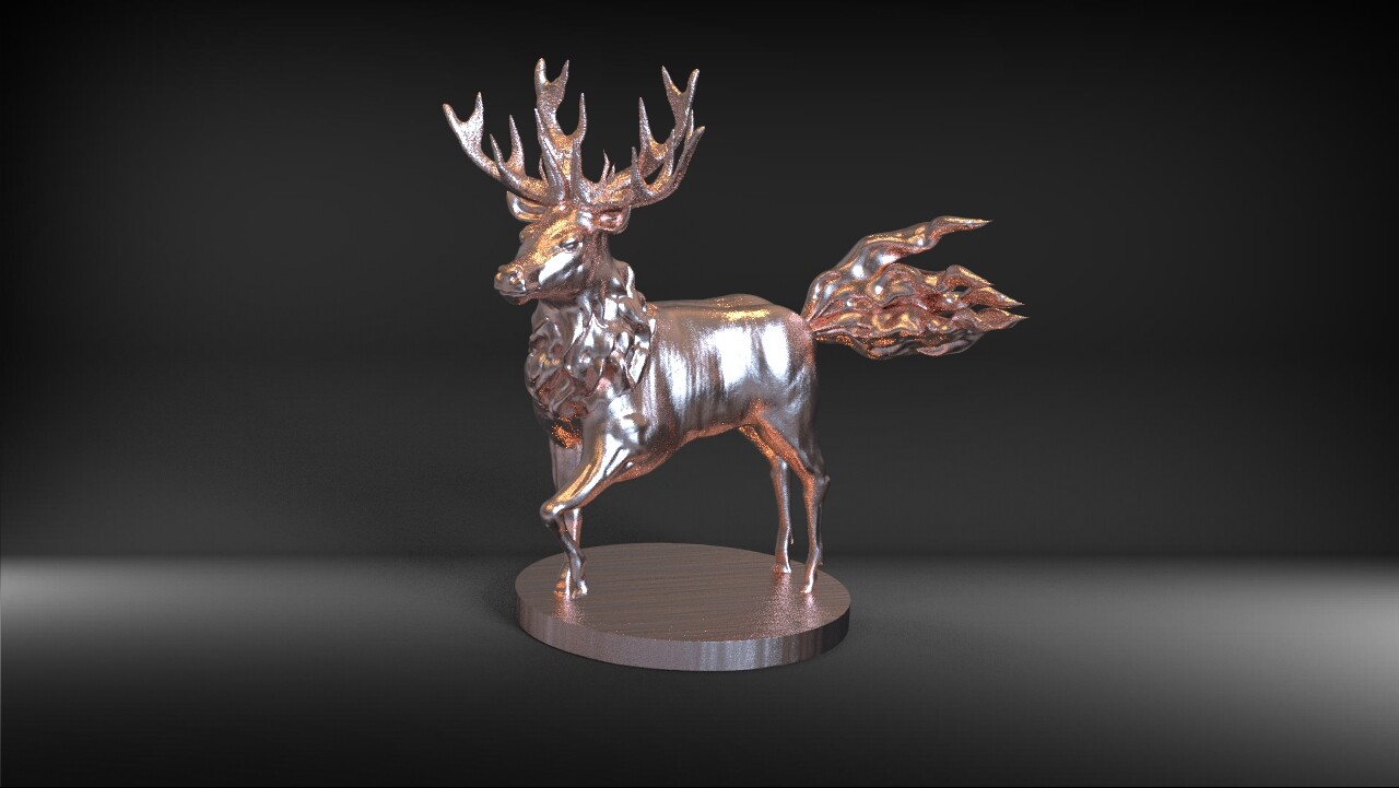 Shadow Stamp Statues - Mononoke, Mythical 5 tailed Stag