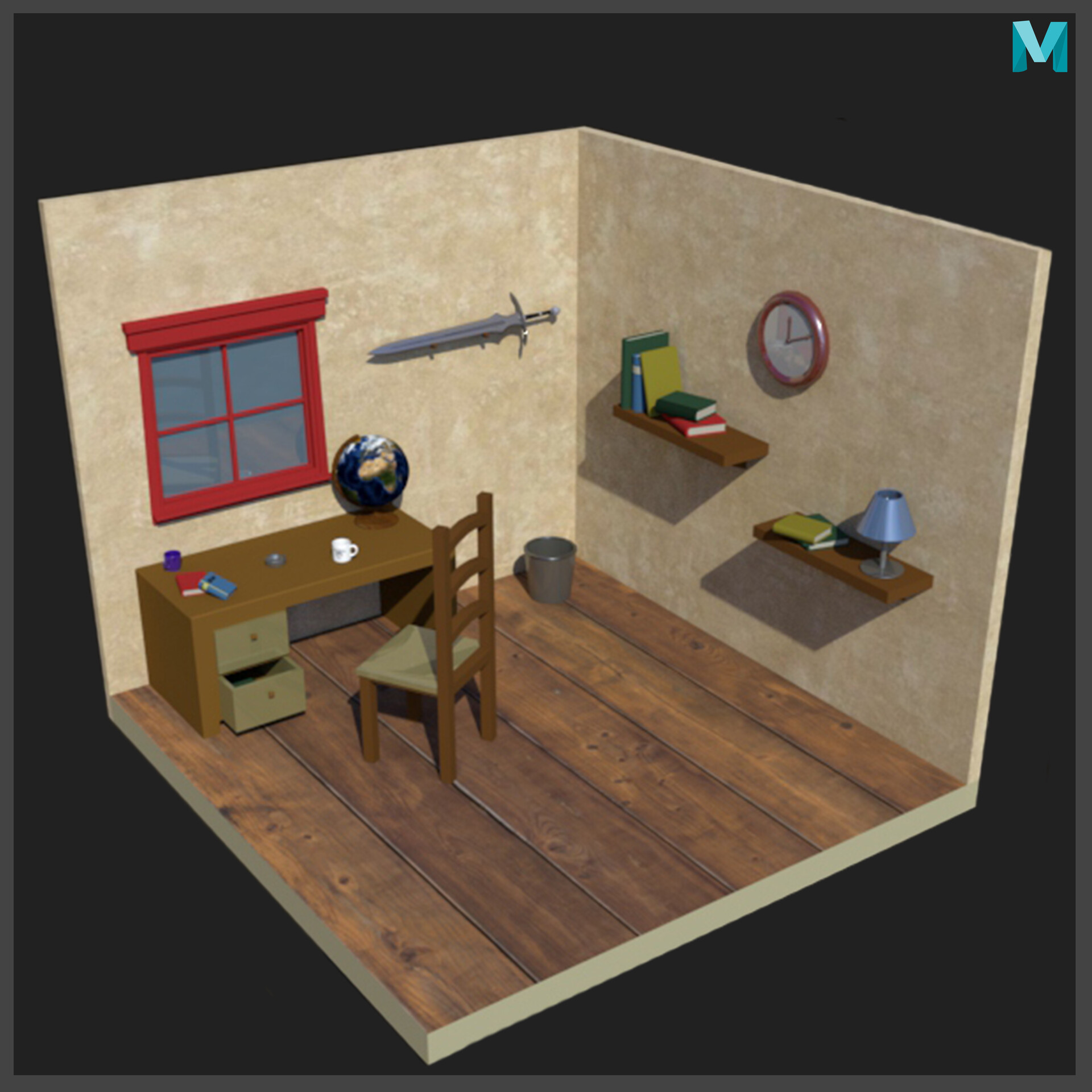 ArtStation - 3D room