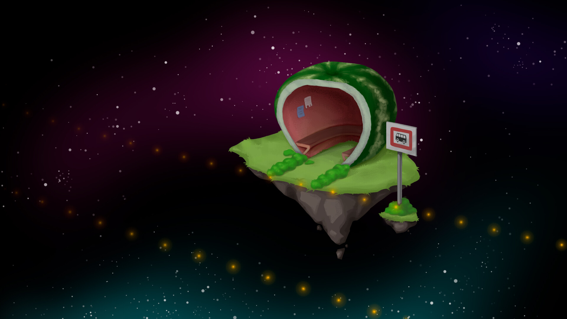 ArtStation - Background for the animated series "Lex and Plu. Space ...