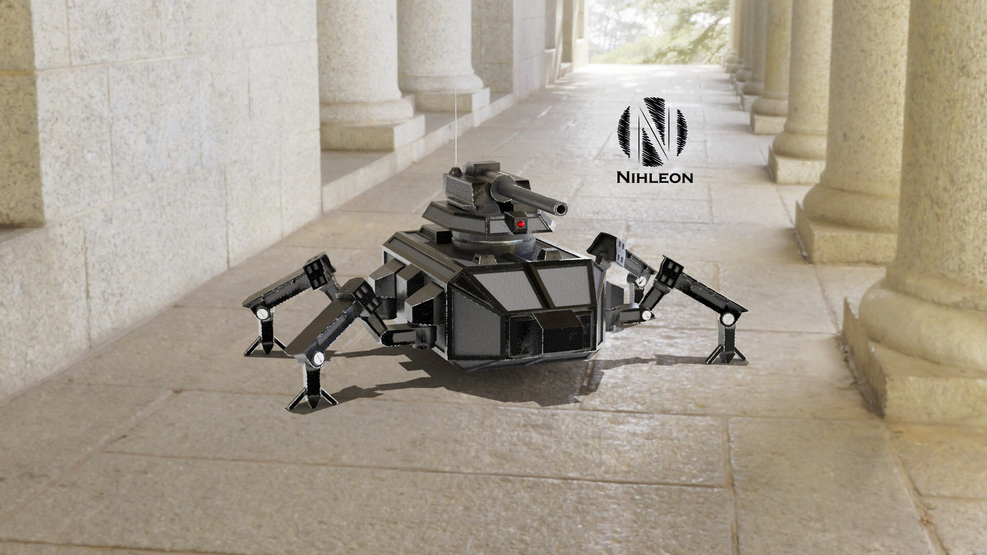 ArtStation - Robot with antipersonnel tower RA-2