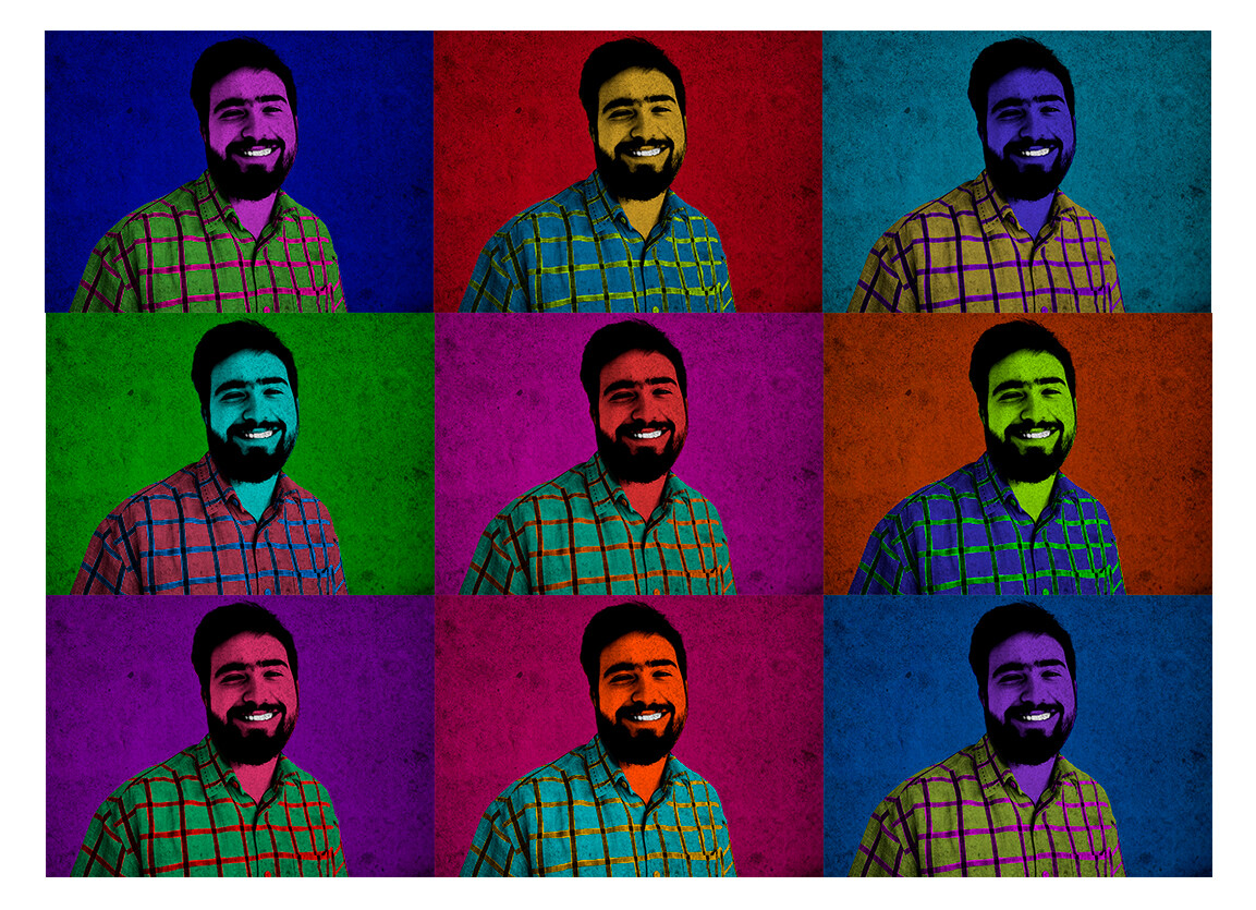 ArtStation - Pop Art portrait photoshop edit