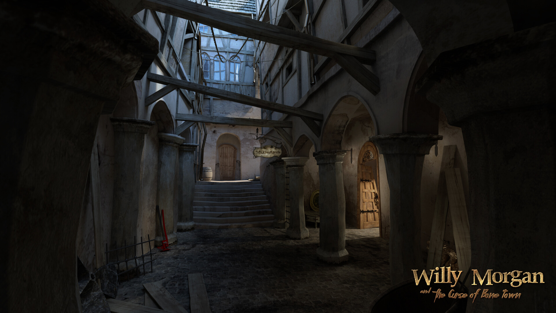 ArtStation - Willy Morgan: Bone Town dark alley