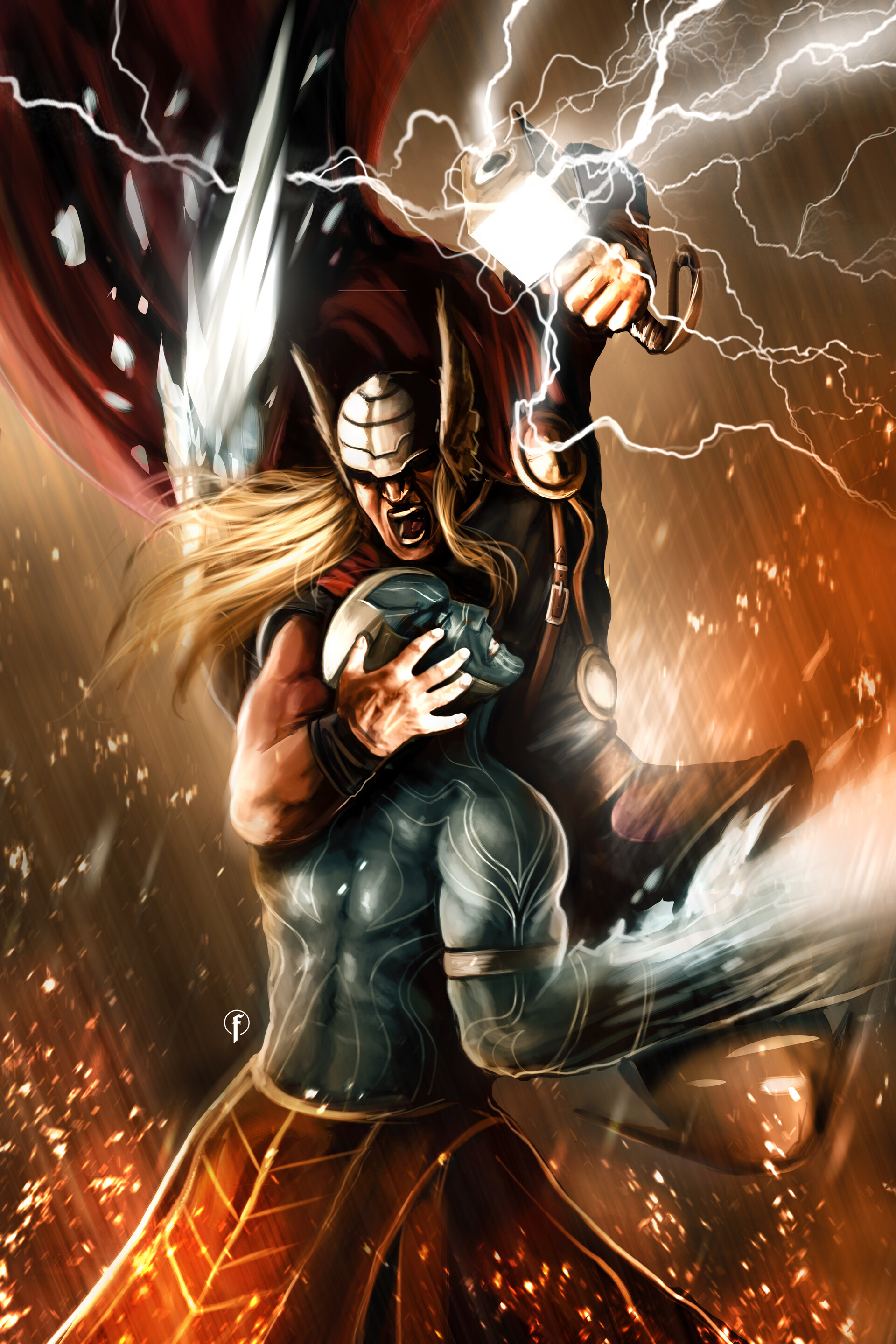 ArtStation - Thor Vs Ice Giant