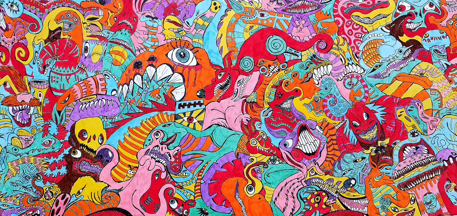 ArtStation - Psychadelic Drawings on Paper (2014-2017)