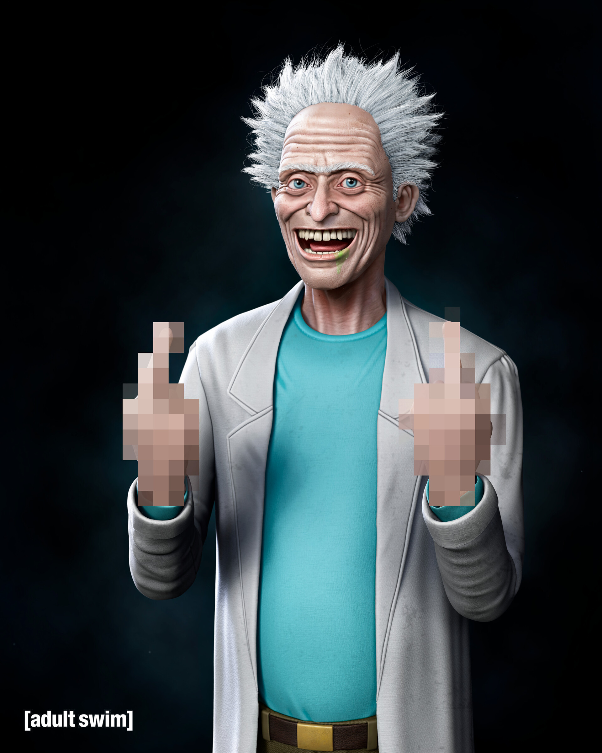 ArtStation - Rick Sanchez - Rick and Morty