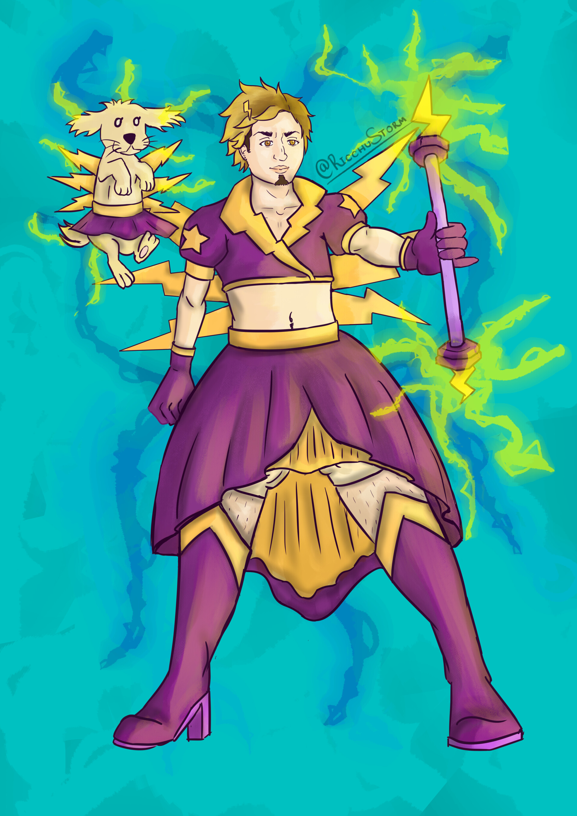 ArtStation - Ricky (original character) in magical girl style