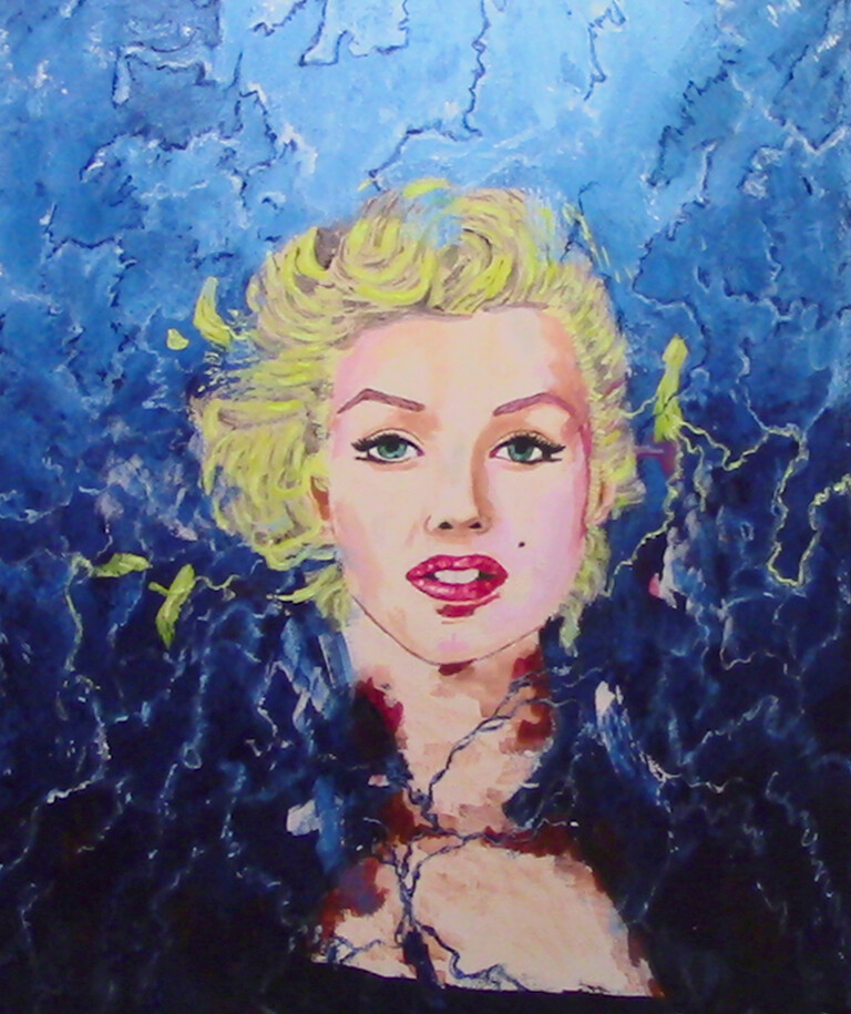 Liam Coote - Marilyn Monroe Acrylic Portrait Painting