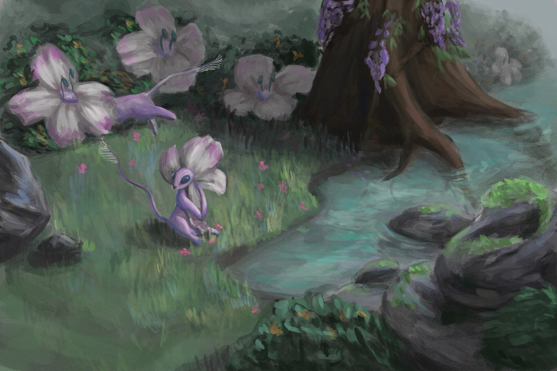 ArtStation - Orchid creature