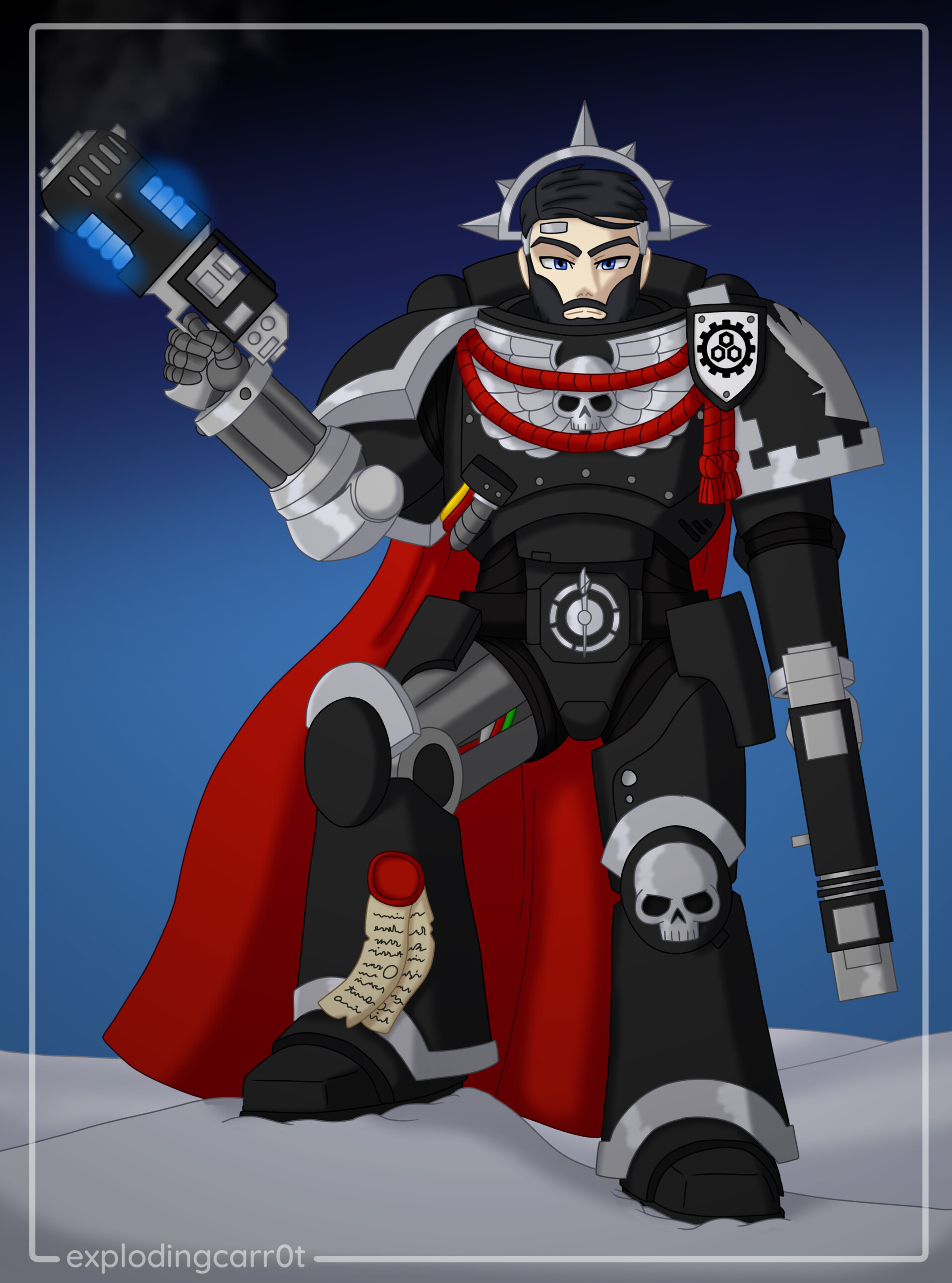 ArtStation - Brother Captain Ironwood - RWBY x Warhammer 40k