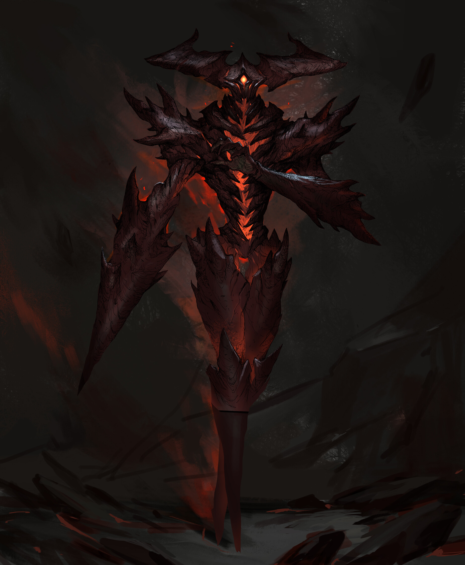 Shadow Fiend Wallpaper 1366x768