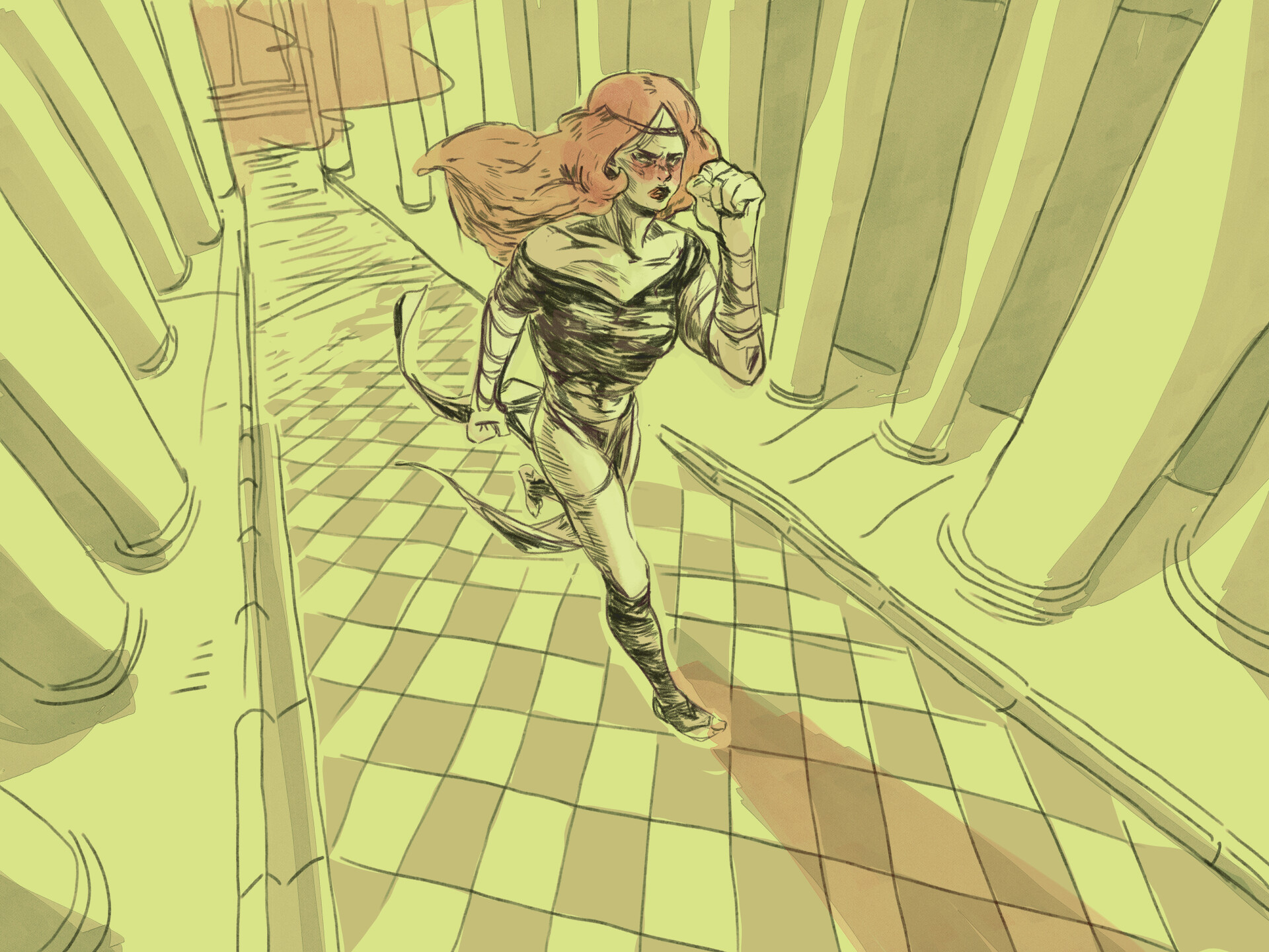 ArtStation - Drunk prince, guest warrior, burning castle