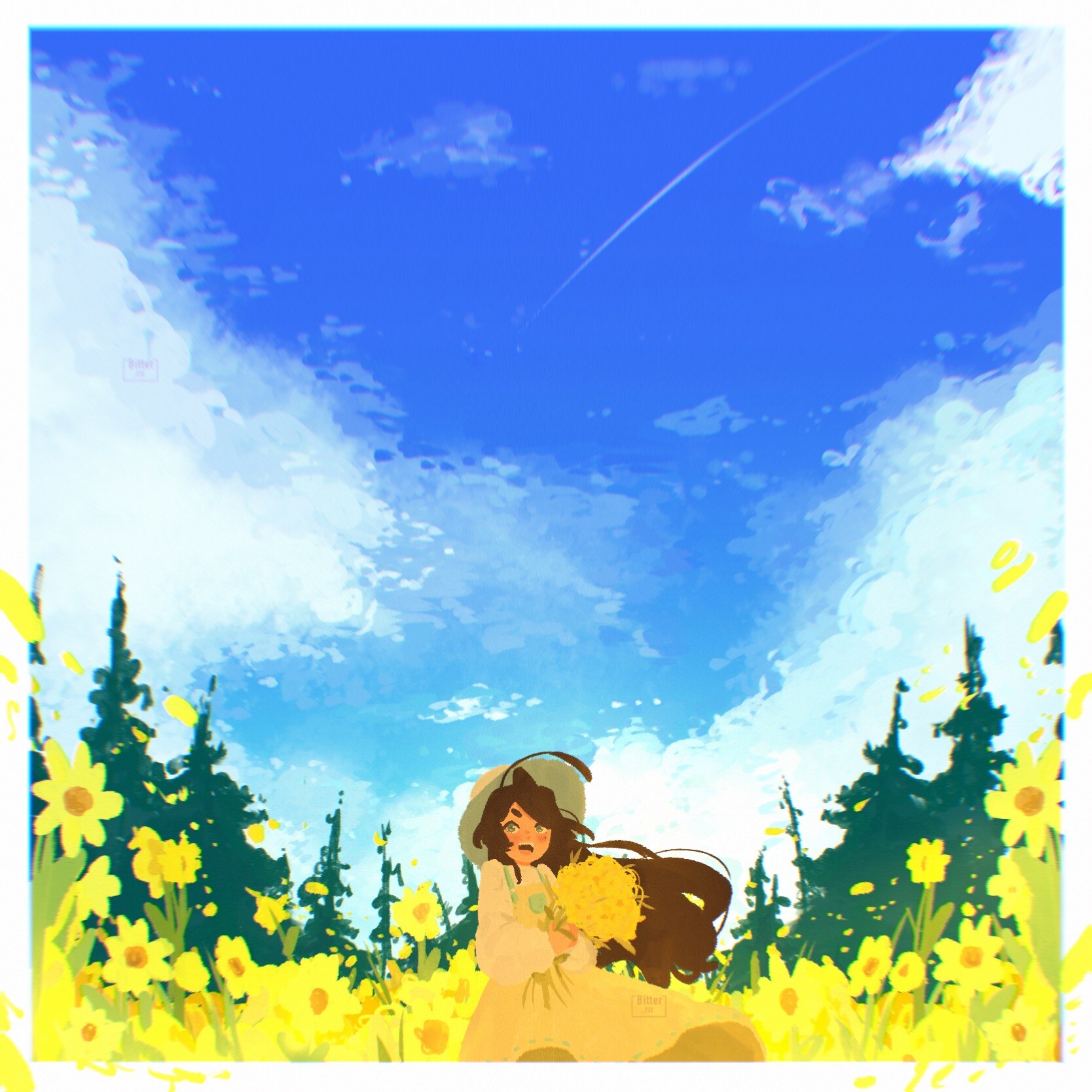 ArtStation - Sunflower sketch