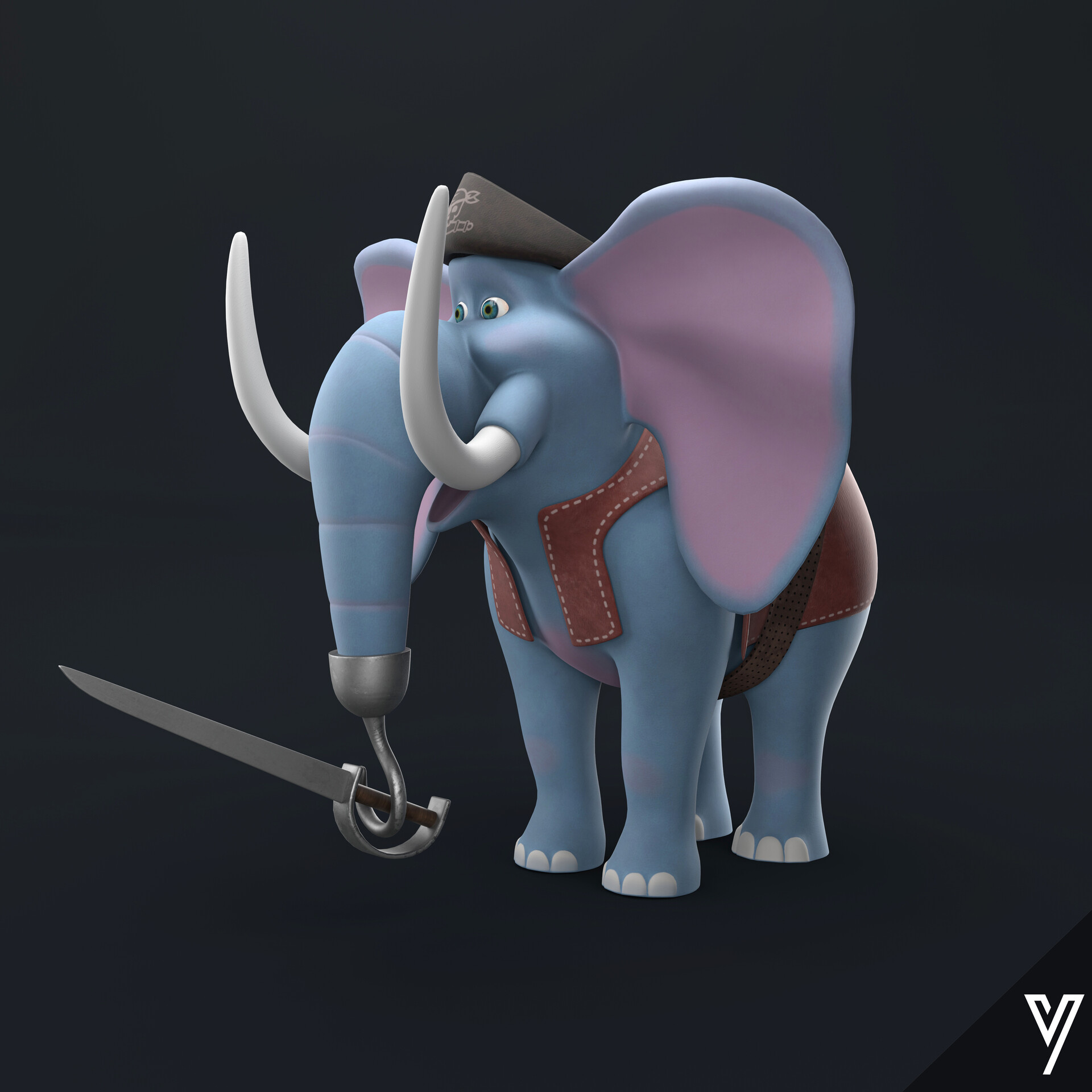 ArtStation - Decho - the elephant pirate