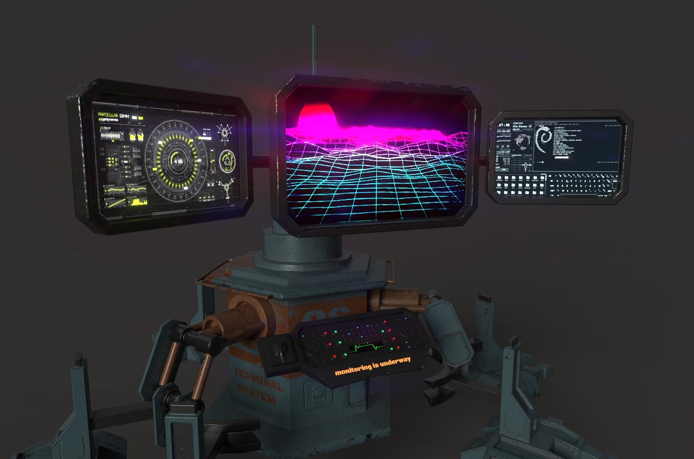 ArtStation - sci-fi terminal