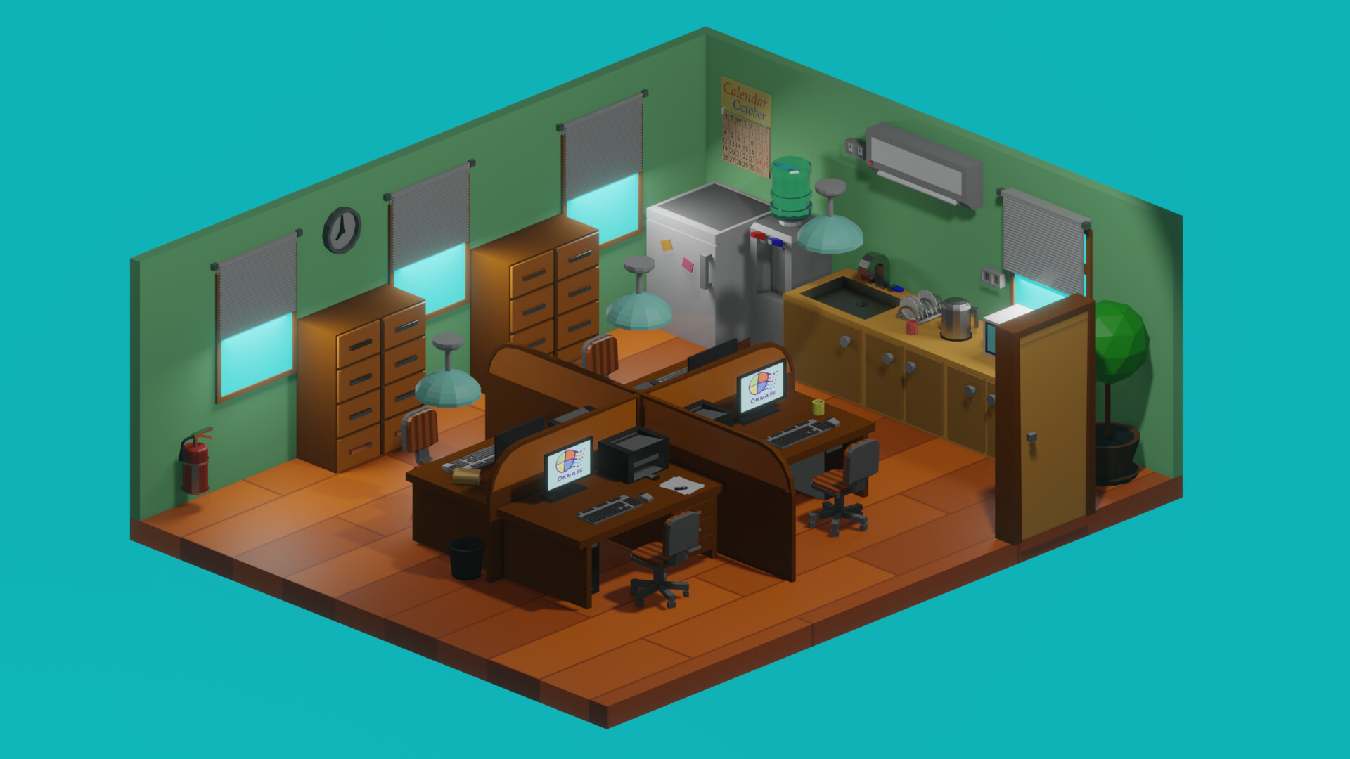 ArtStation - Cartoon Office