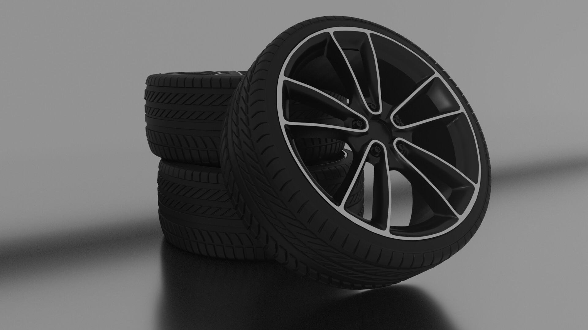 ArtStation - Porsche Wheel with tyre
