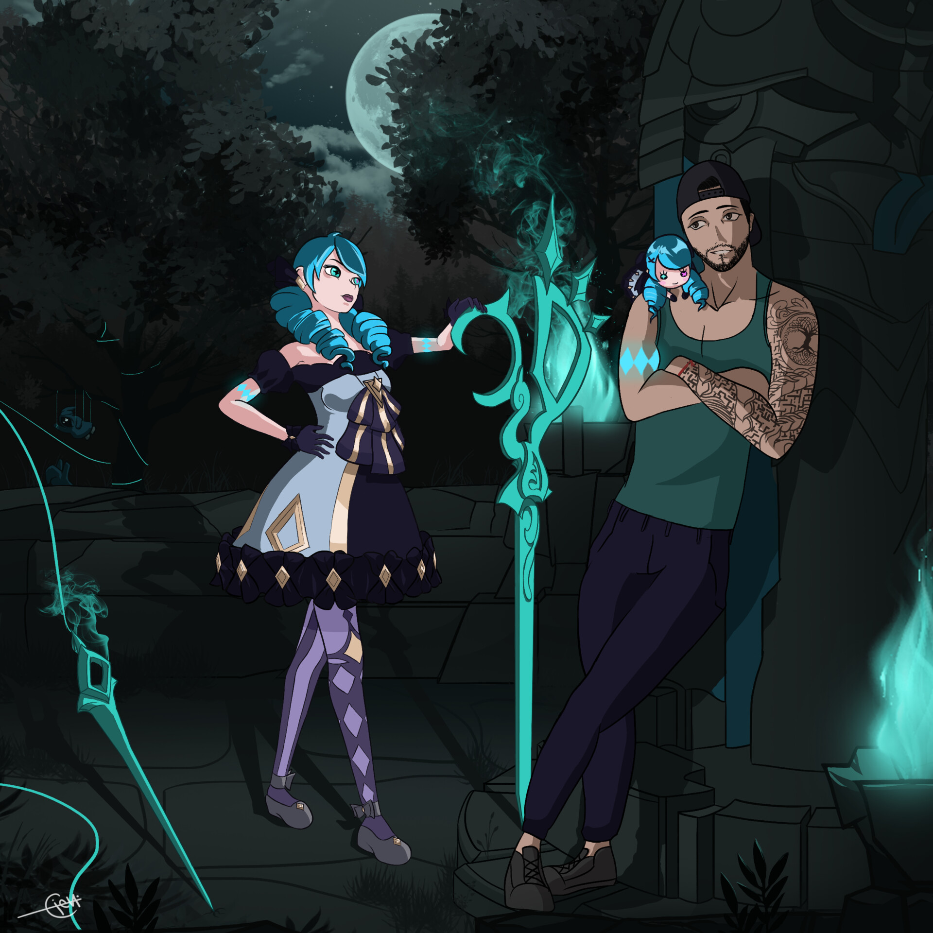 ArtStation - GWEN COMMISSION