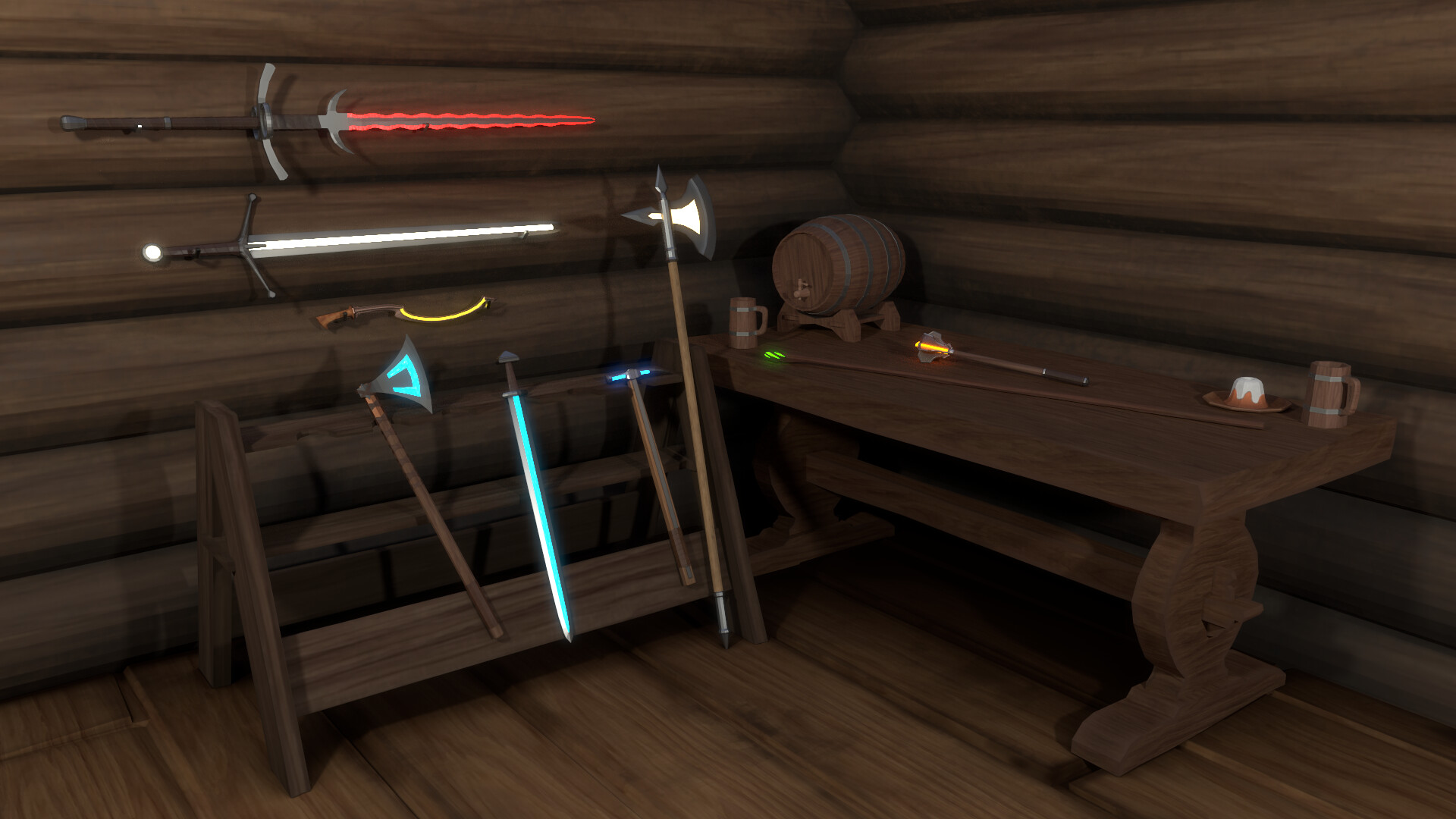 ArtStation - Weapons with crystalls