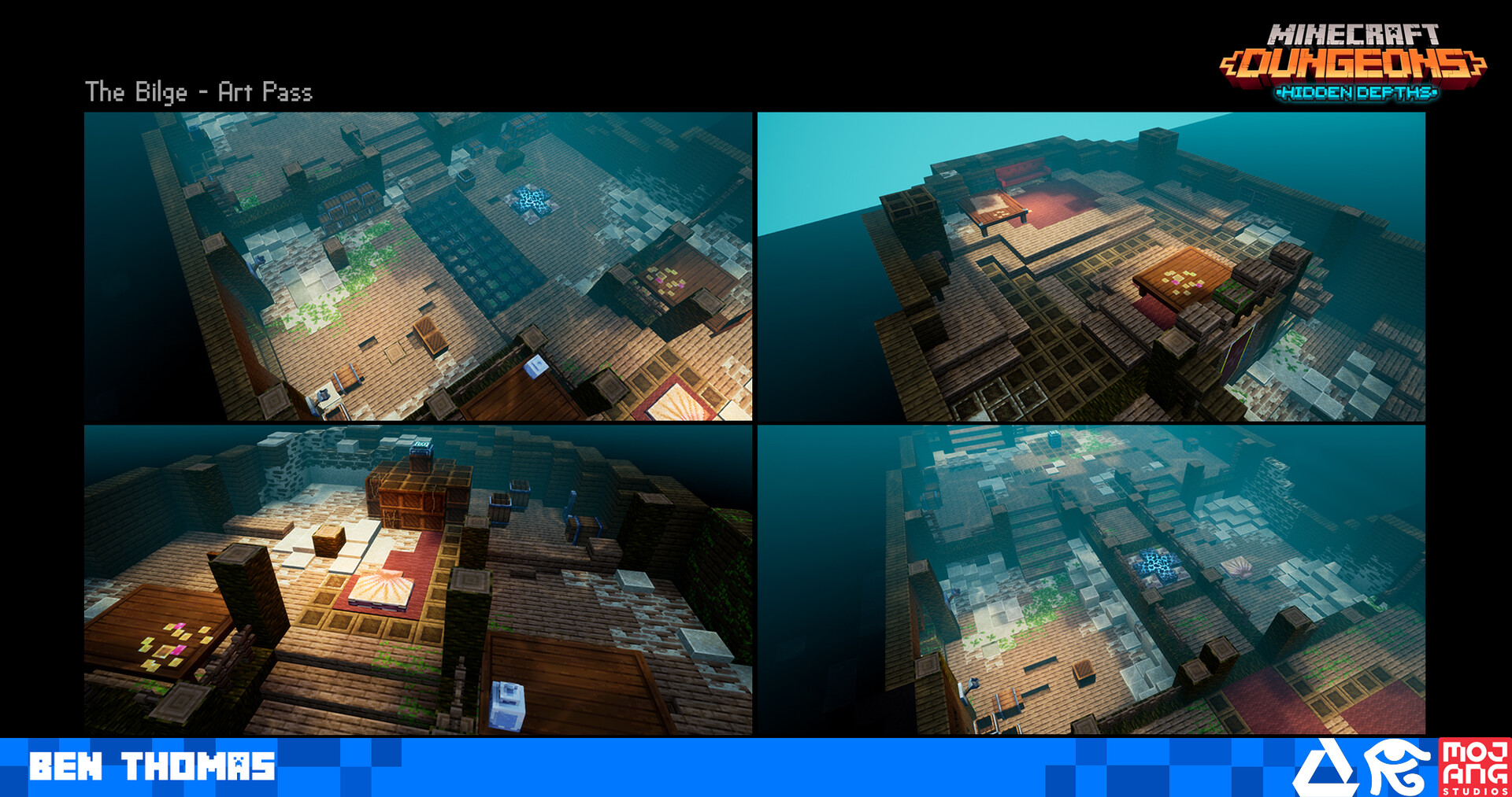 Ben Thomas - Minecraft Dungeons: Hidden Depths 3D/ 2D Artwork